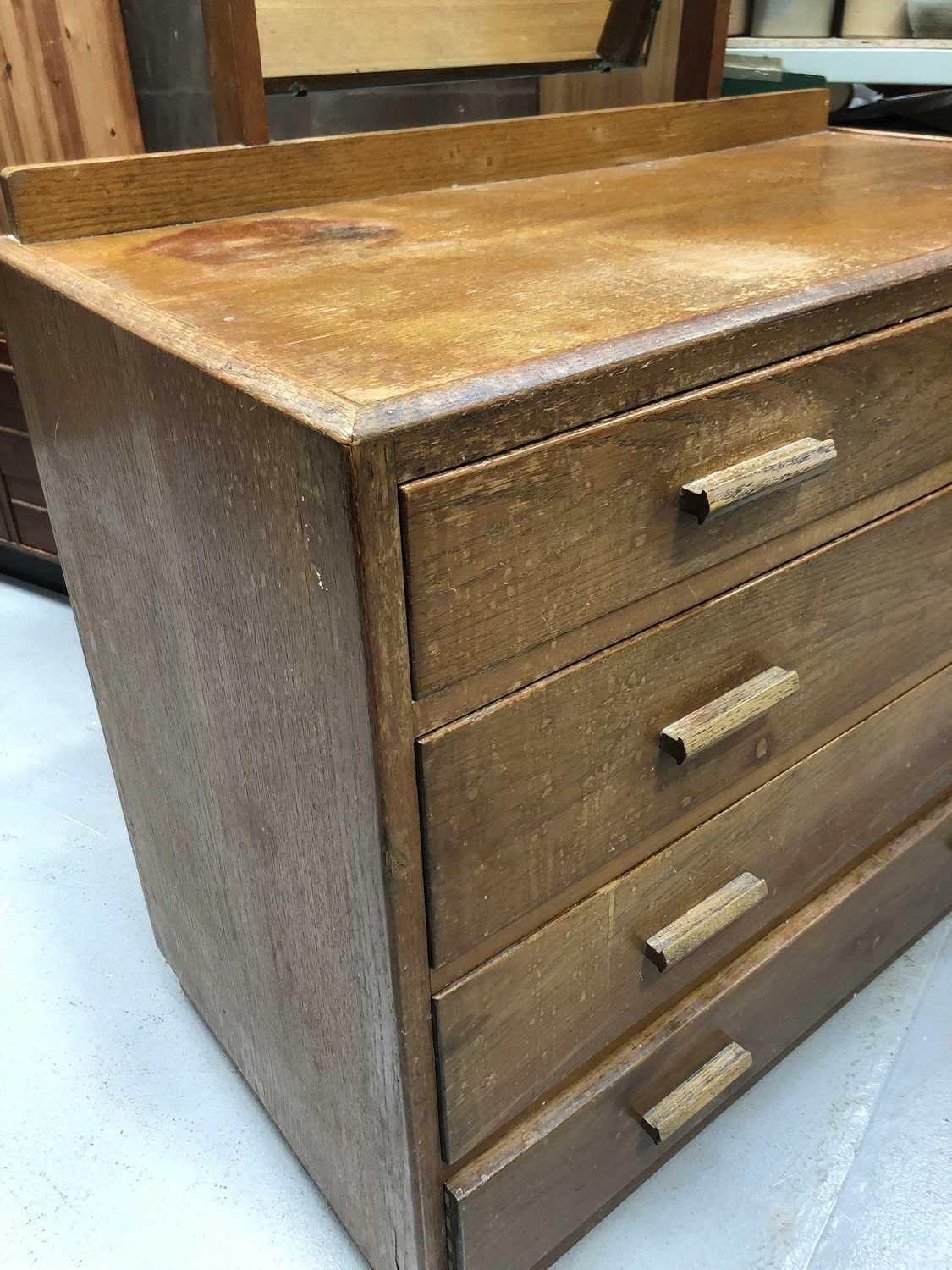 Lot 46 - A light oak CC41 WW II utility furniture