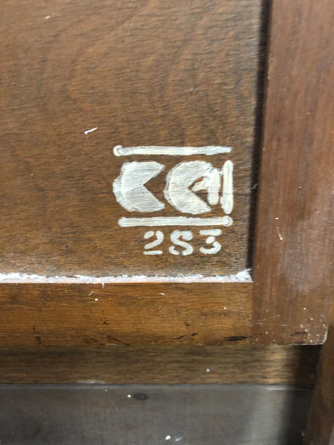 Lot 46 - A light oak CC41 WW II utility furniture