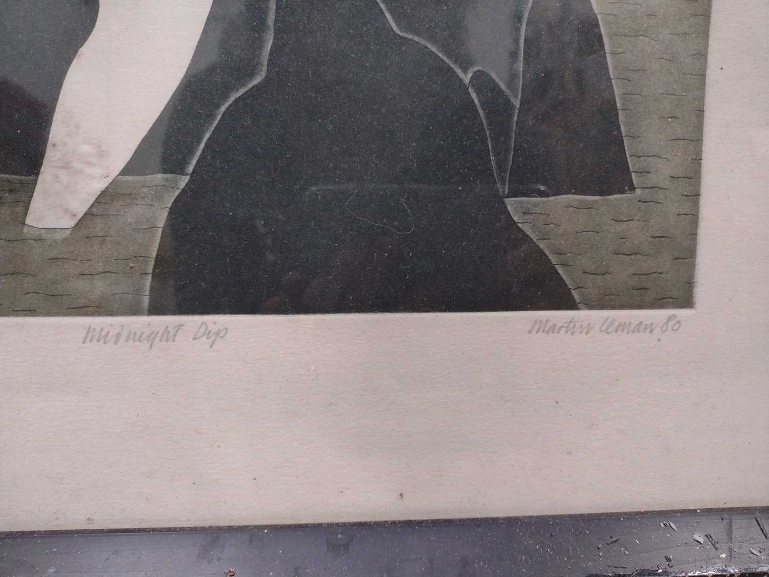 Lot 91 - Martin LEMAN (1934) Midnight Dip Artist's