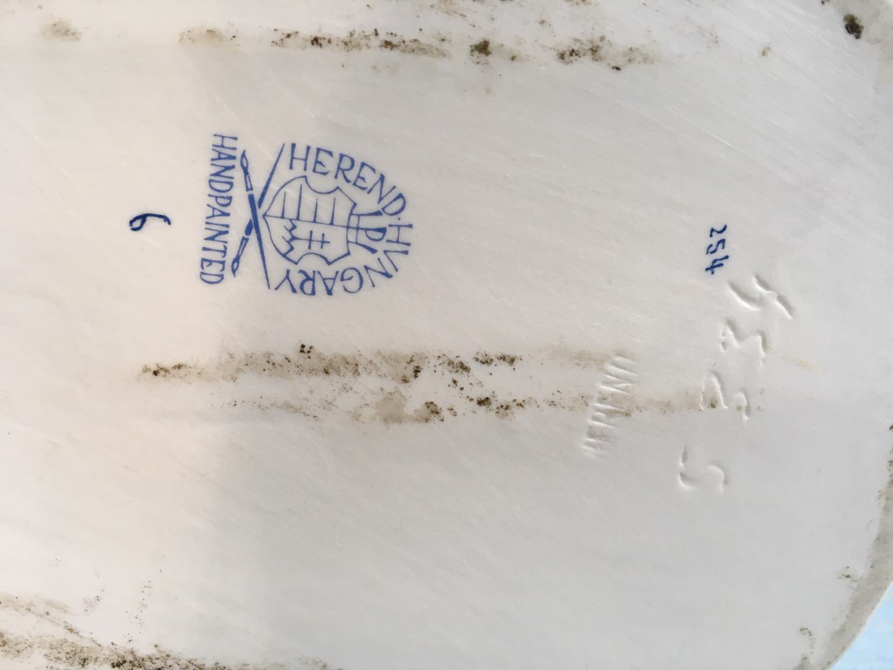 Lot 189 - A Herend porcelain hare, printed marks,