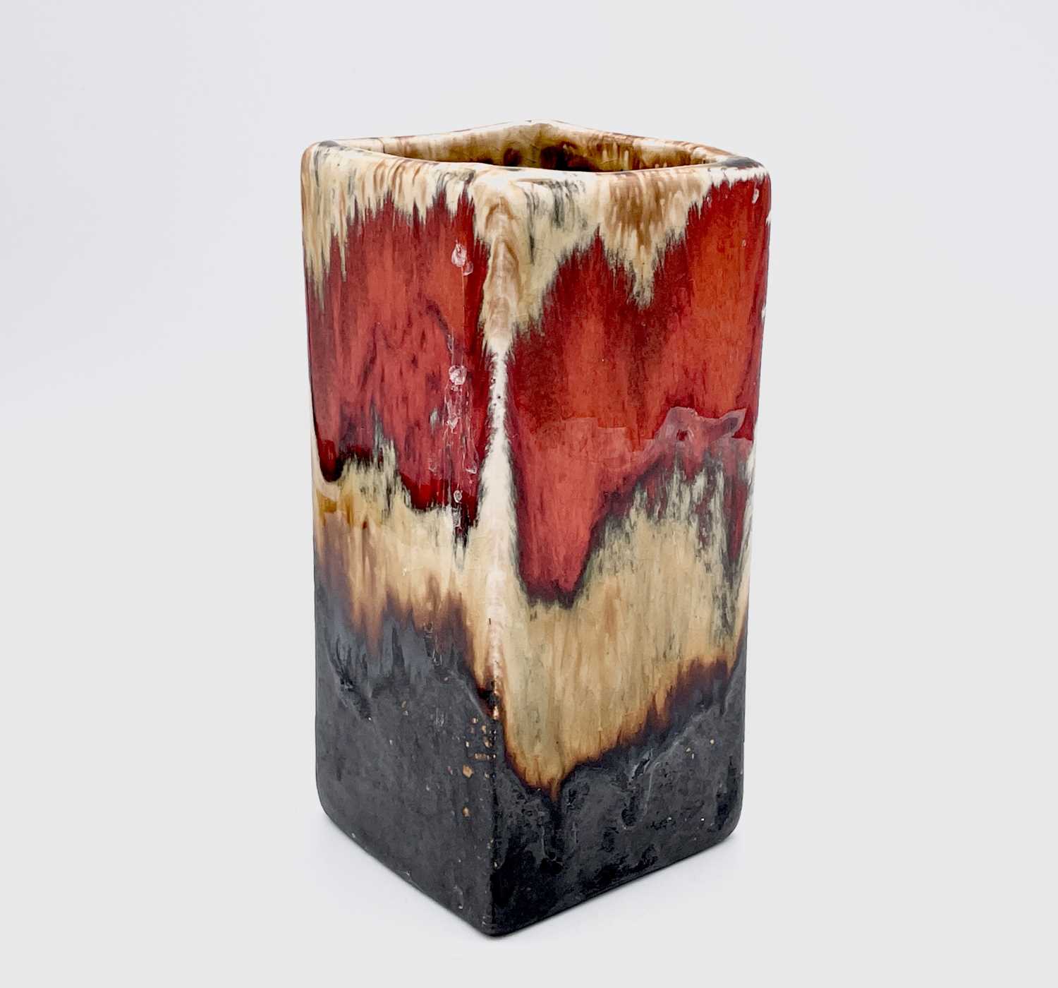 Lot 1064 - An Eric Leaper Newlyn square section vase,
