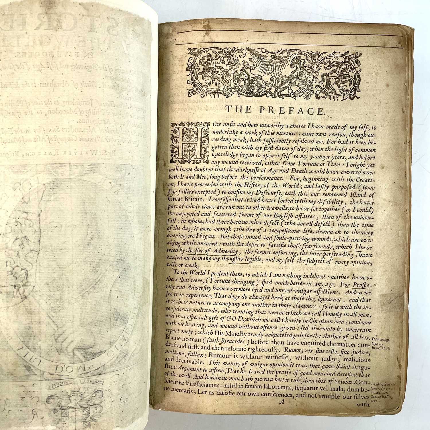 Lot 60 - Sir WALTER RALEIGH. 'The Historie of the New