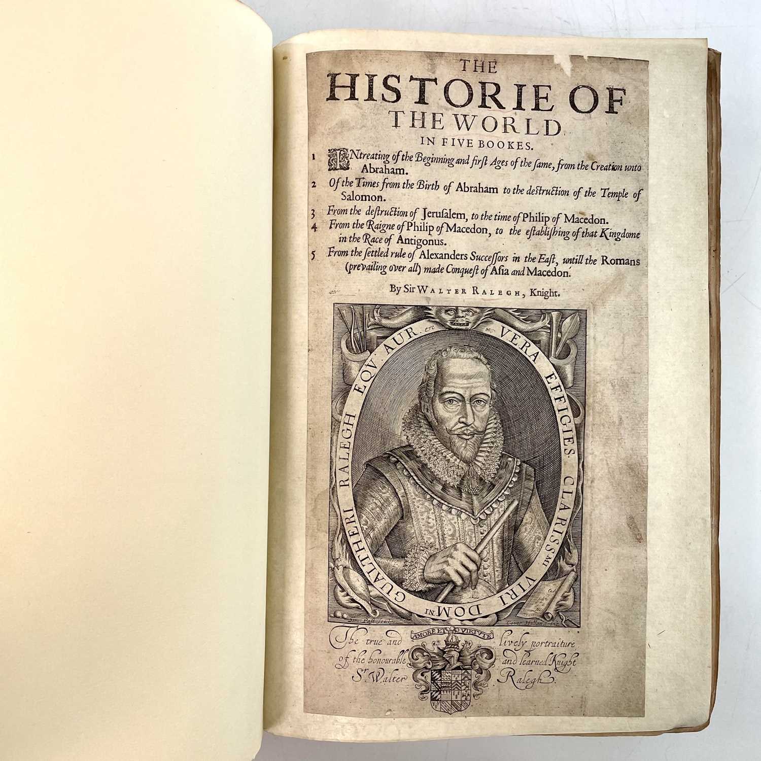 Lot 60 - Sir WALTER RALEIGH. 'The Historie of the New