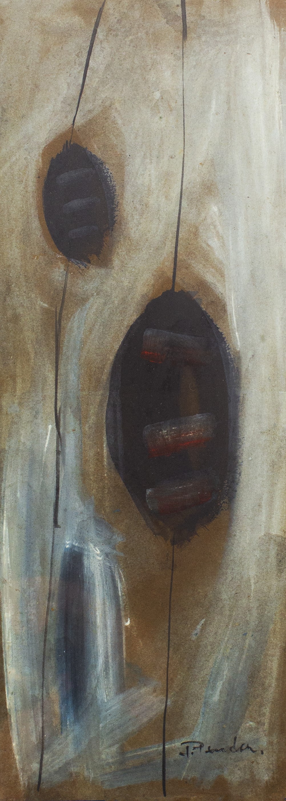 Lot 100 - Jack PENDER (1918-1998) Swing Boats Oil on