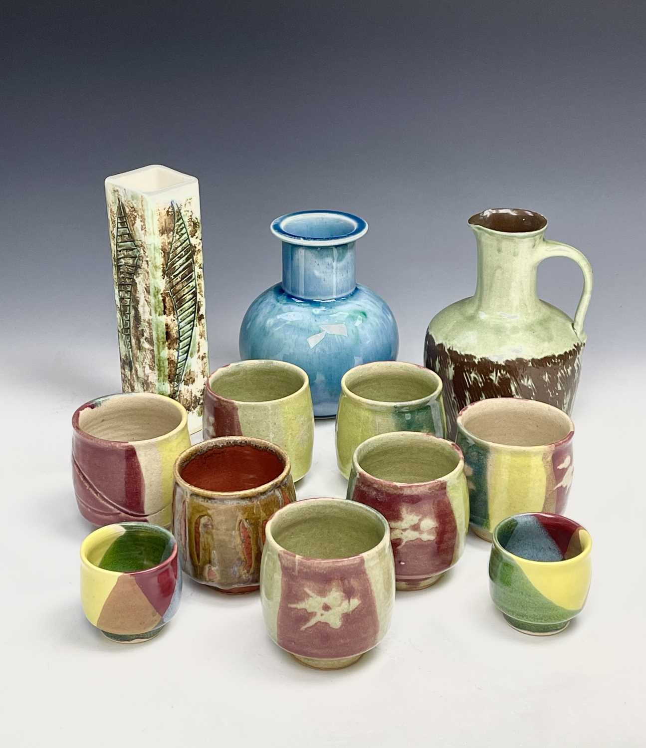 Lot 1133 - A collection of Alan Brough studio pottery