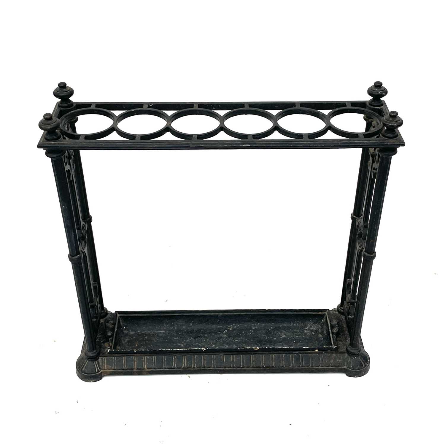 Lot 3177 - A Victorian Coalbrookdale cast iron stick