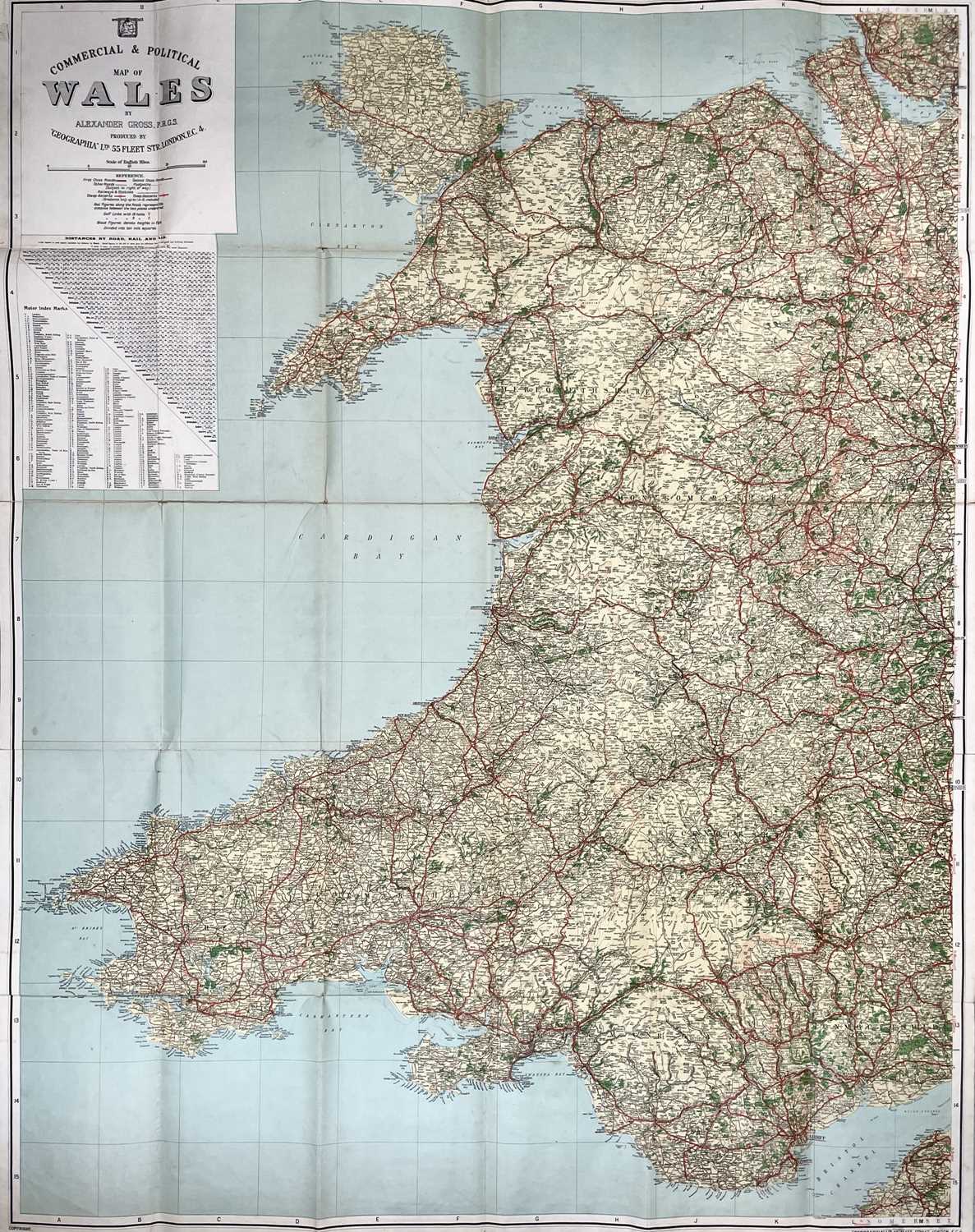 Lot 205 - MAPS. 'Commercial & Political Map of Wales,'