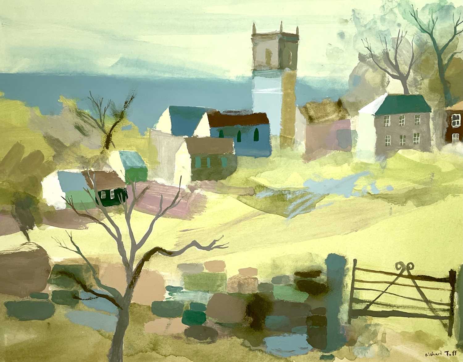 Lot 313 - Richard TUFF (1965) Untitled Gouache Signed