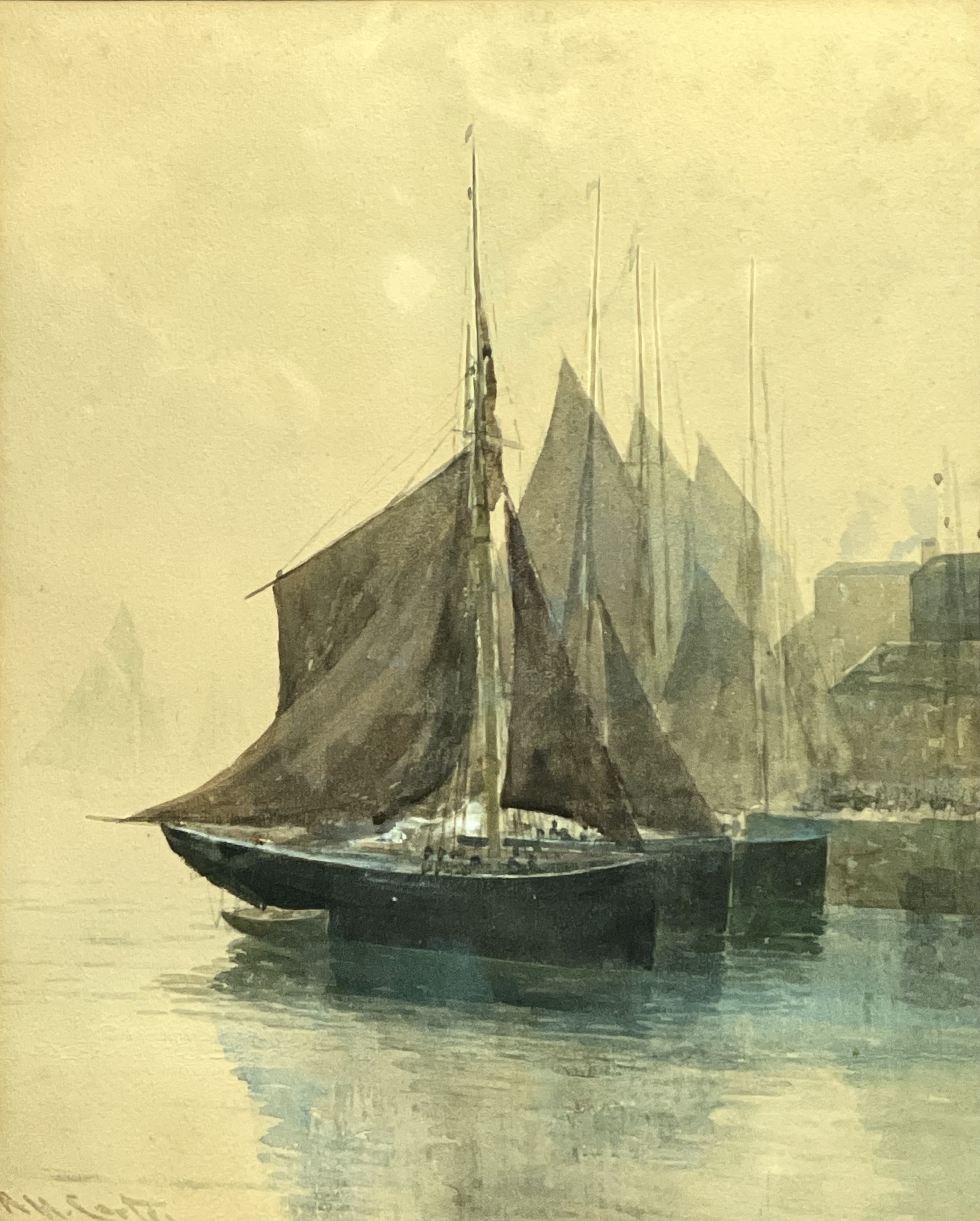 Lot 130 - Richard Harry CARTER (1839-1911) Ships at