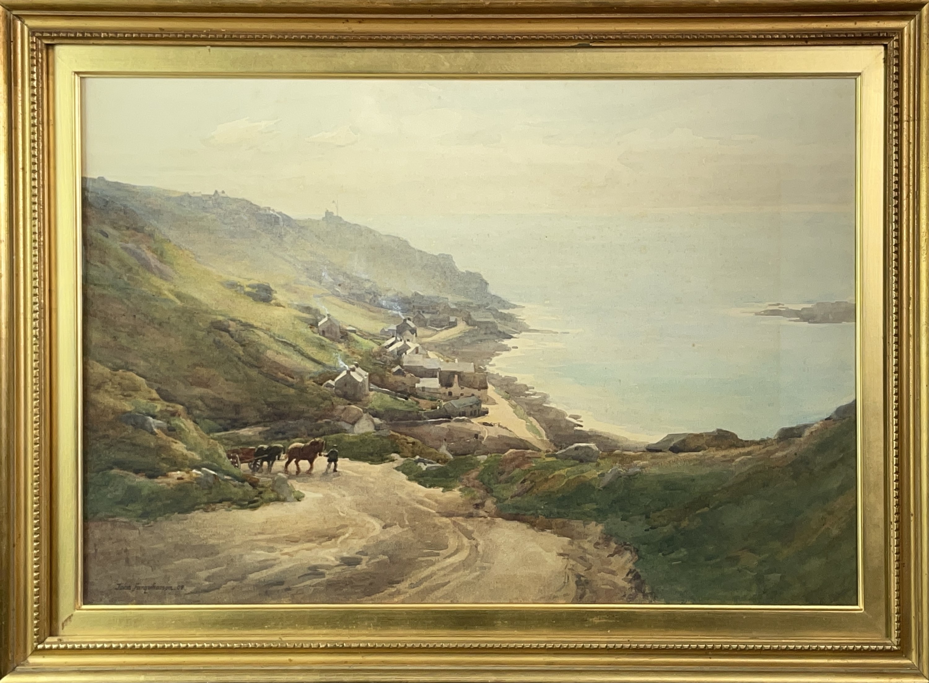Lot 58 - John FARQUHARSON (1865-1931) Sennen Cove