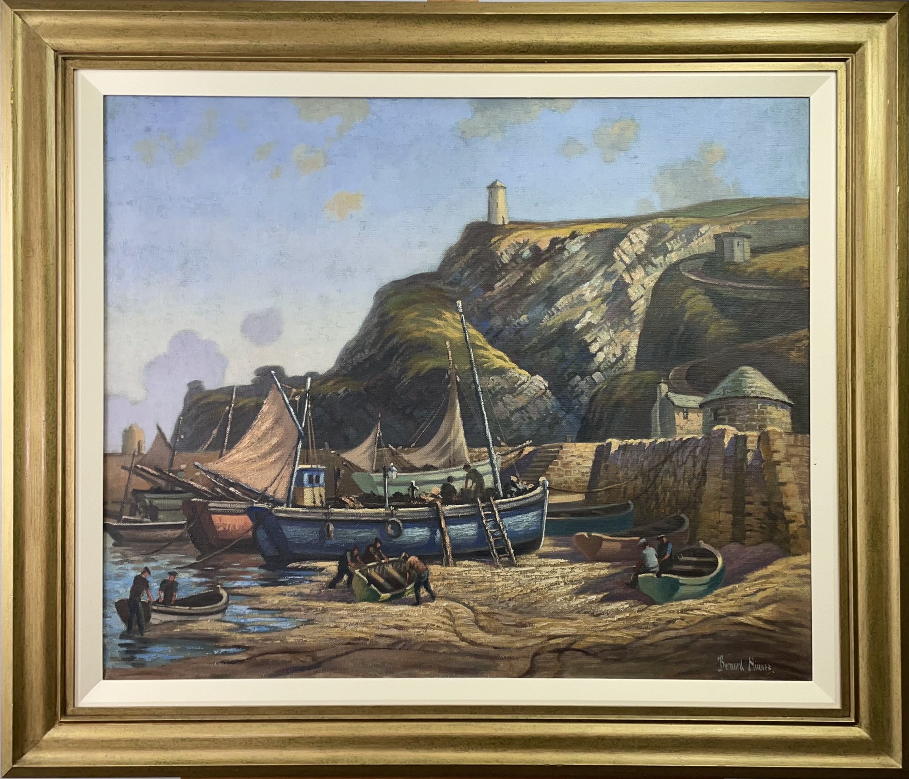 Lot 325 - Bernard NINNES (1899-1971) Portreath Oil on