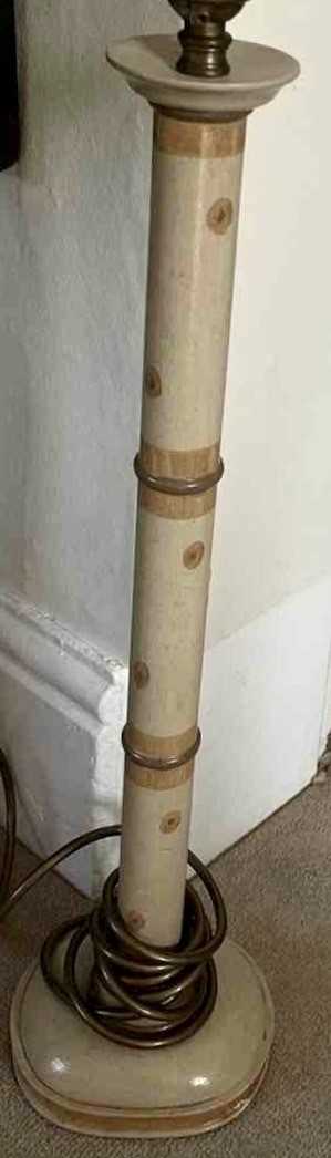 Lot 330 - A painted table lamp base by Woolpit