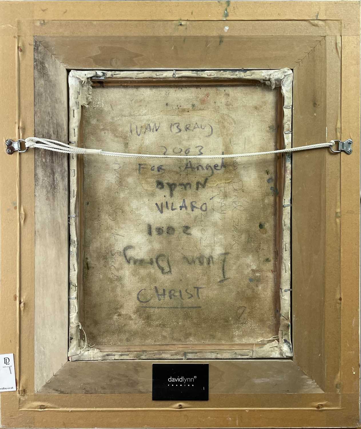 Lot 261 - Ivan BRAY (1967) Christ Oil on canvas Signed