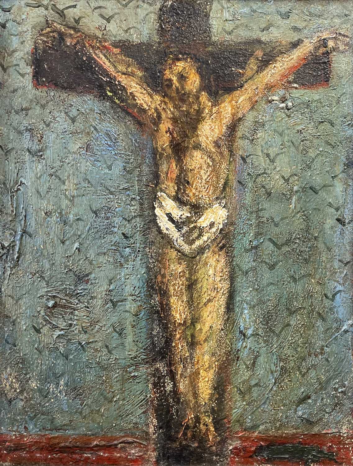 Lot 261 - Ivan BRAY (1967) Christ Oil on canvas Signed