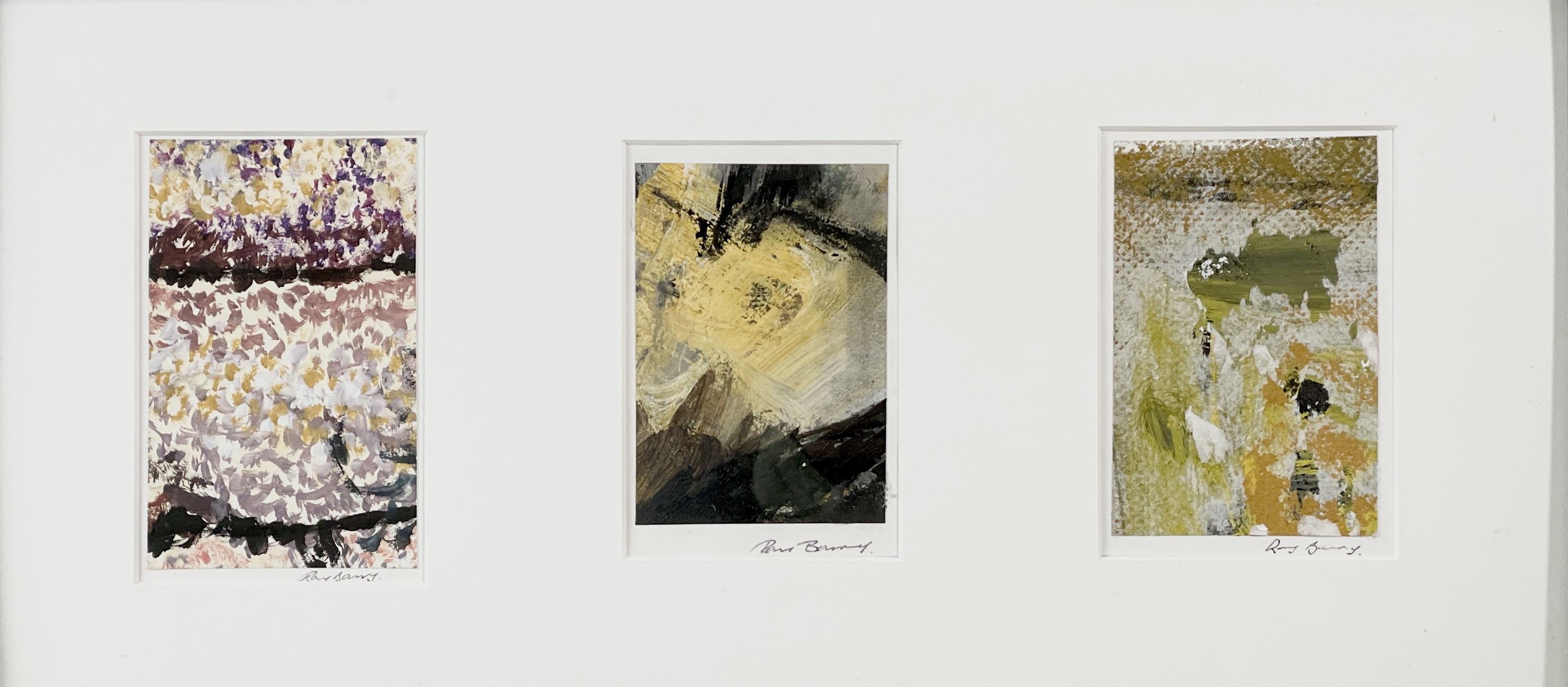 Lot 87 - Ray BARRY (1931) Three small works and an