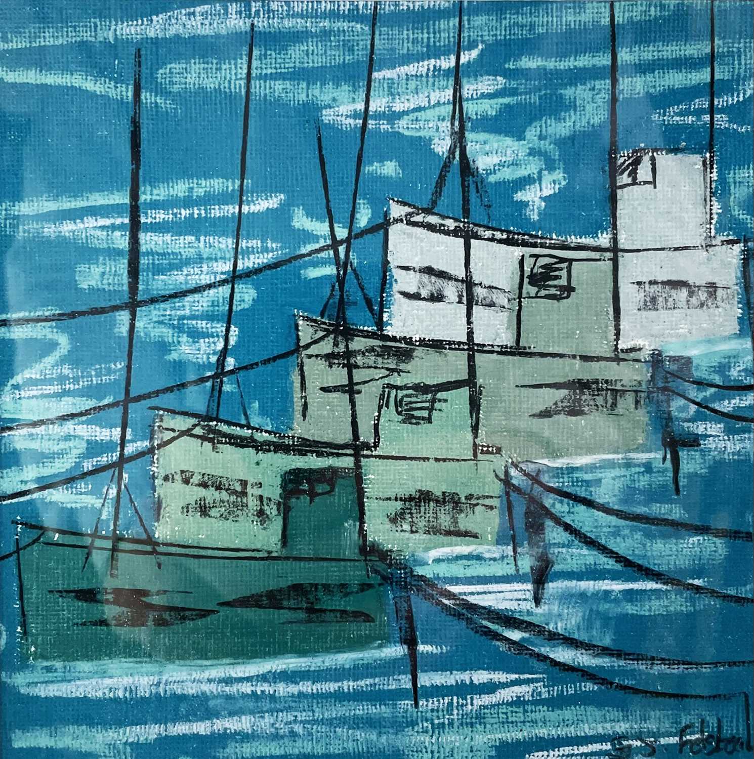 Lot 189 - STEPHEN FELSTEAD Port of Newlyn Soft pastel