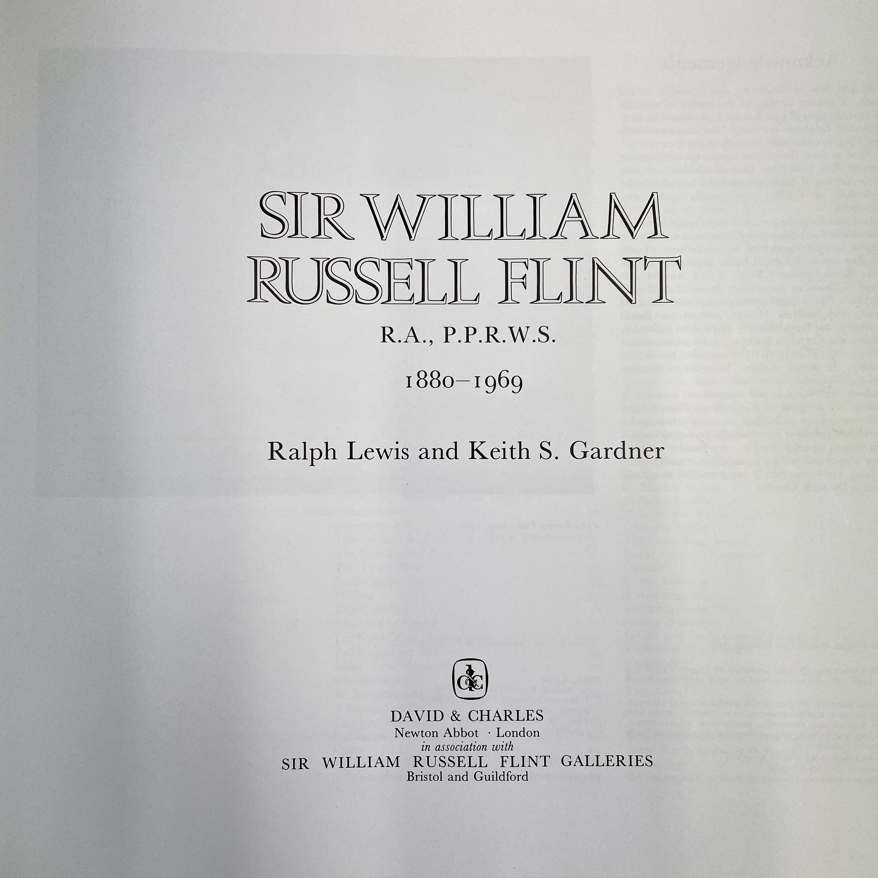 Lot 809 - William Russel Flint De Luxe limited edition