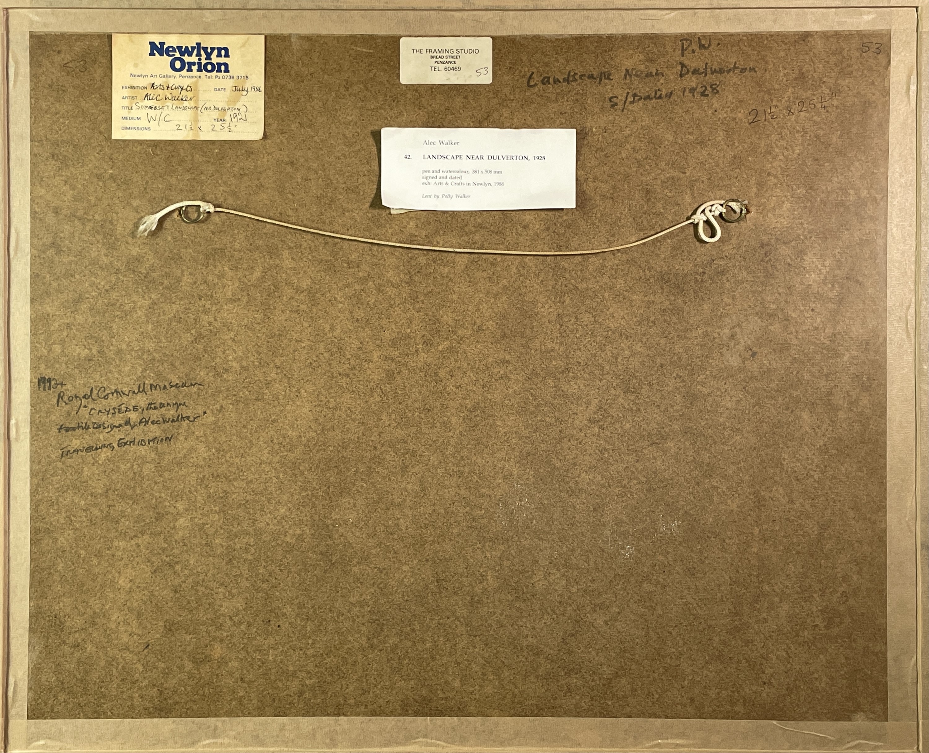 Lot 192 - Alec WALKER (1889-1964) Landscape near