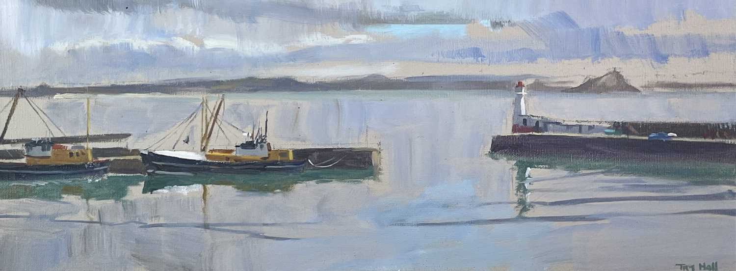 Lot 284 - Tim HALL (1964) Newlyn Oil on canvas Signed