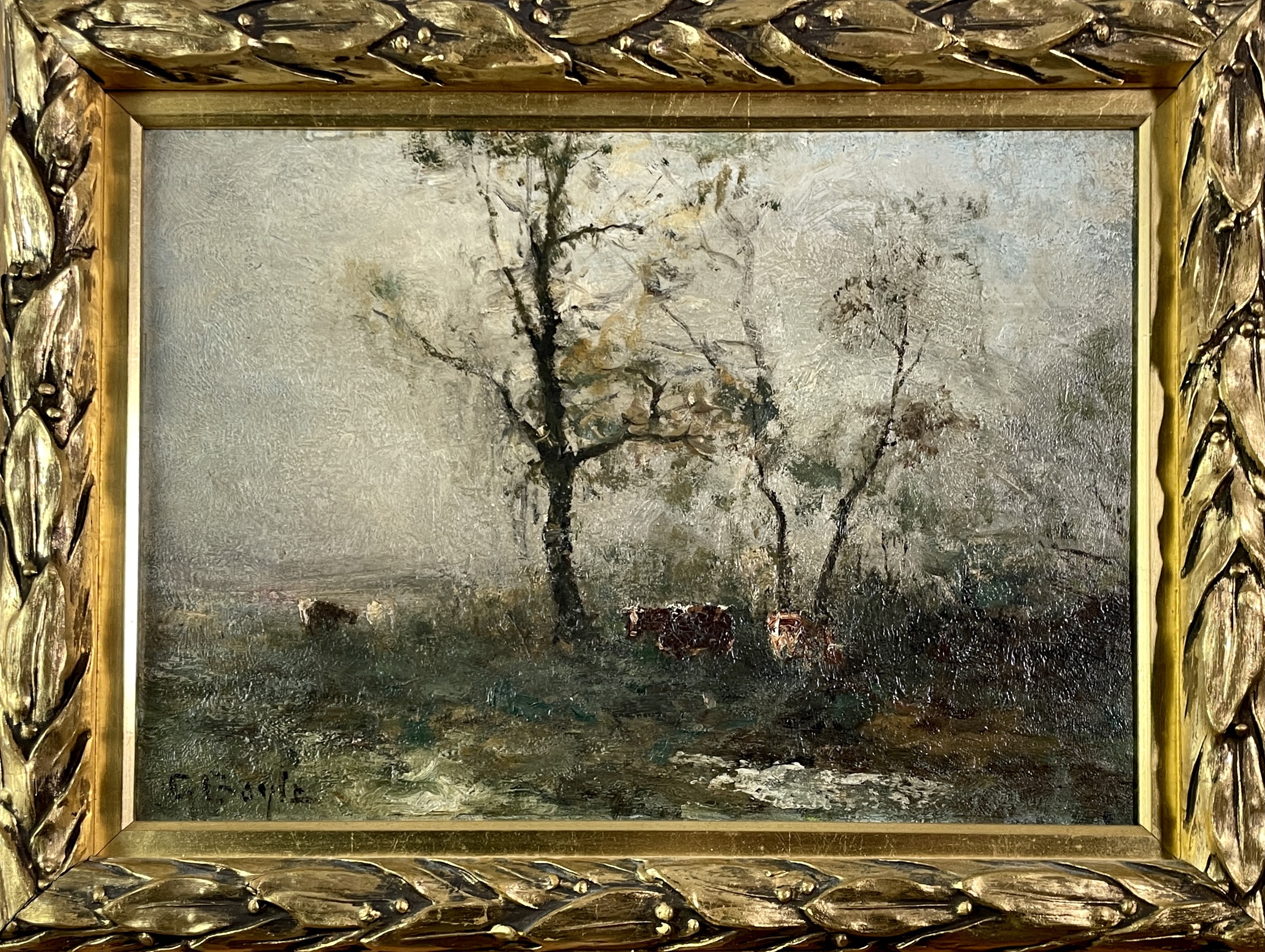 Lot 689 - George A. BOYLE (1842-1930) Cattle Oil on