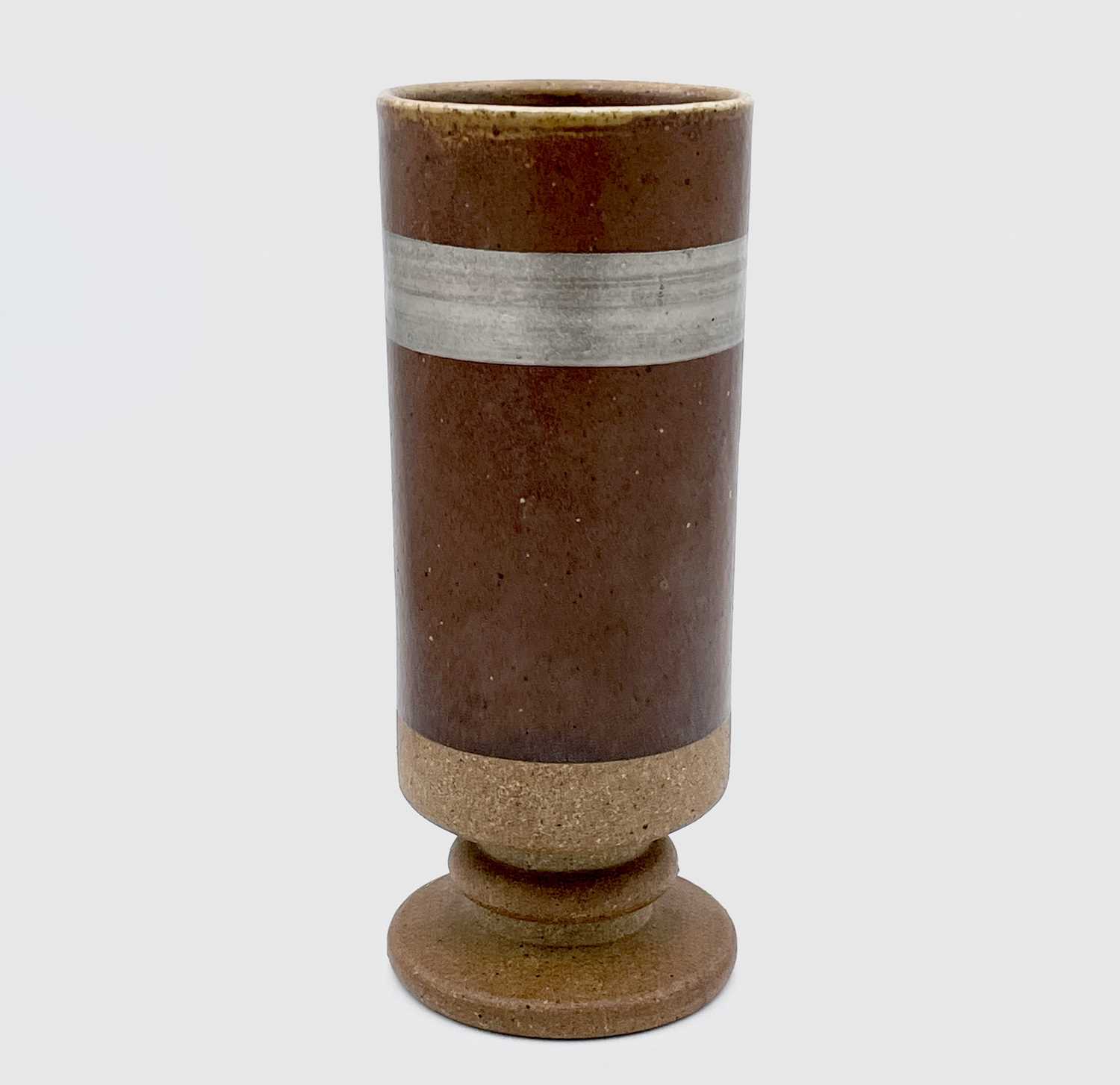 Lot 606 - Robin WELCH, a cylindrical pedestal vase