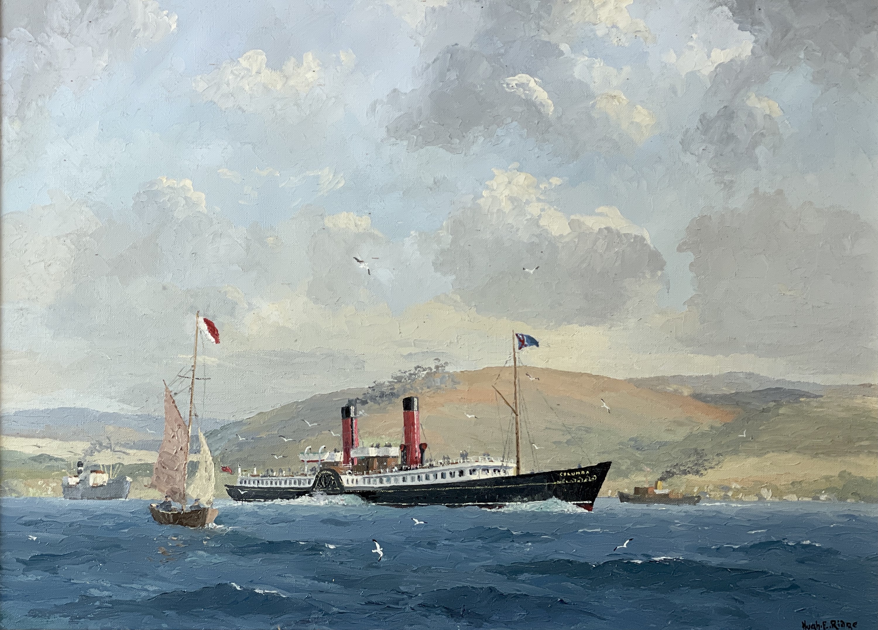 Lot 268 - Hugh E. RIDGE (1899-1976) Paddle Steamer