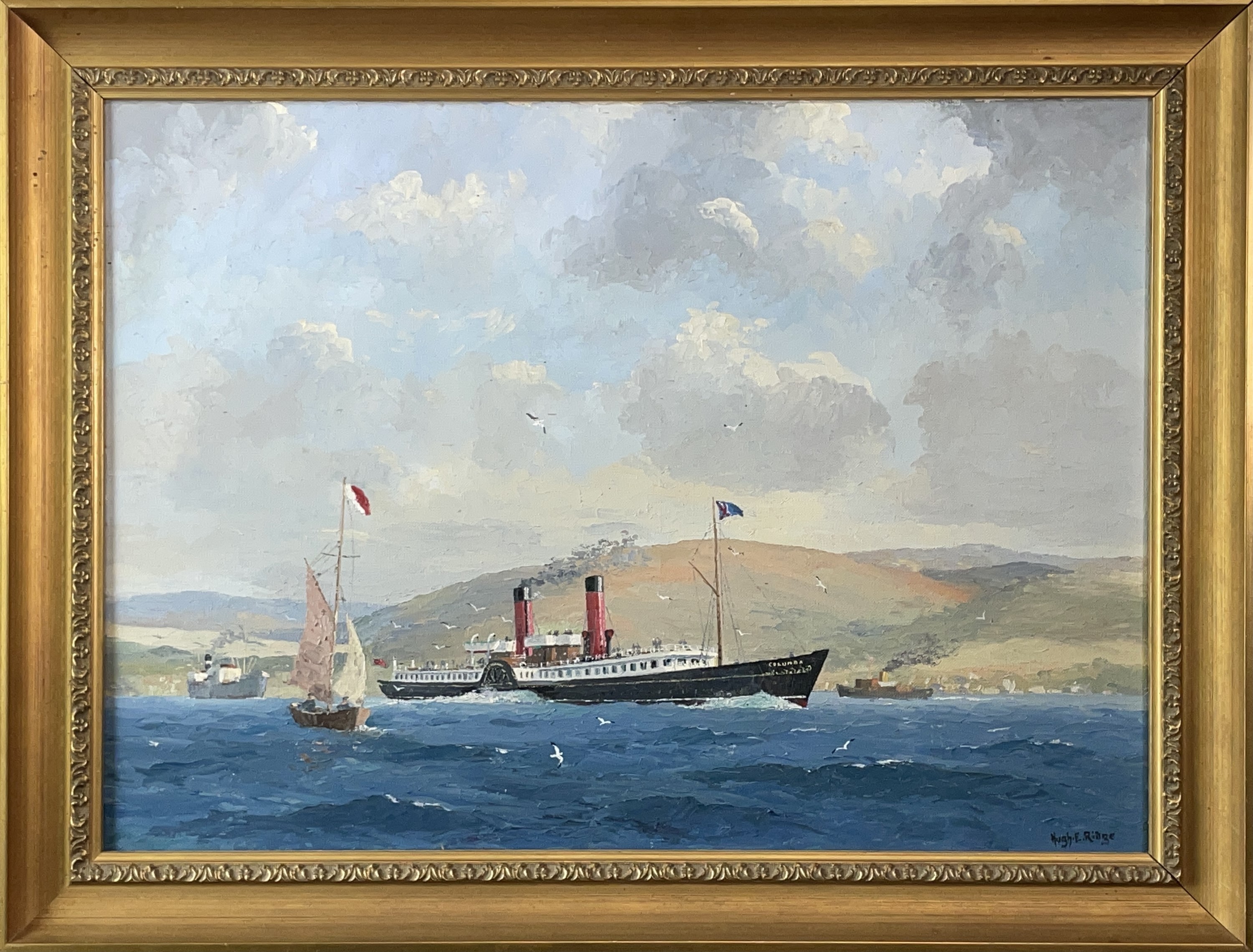 Lot 268 - Hugh E. RIDGE (1899-1976) Paddle Steamer