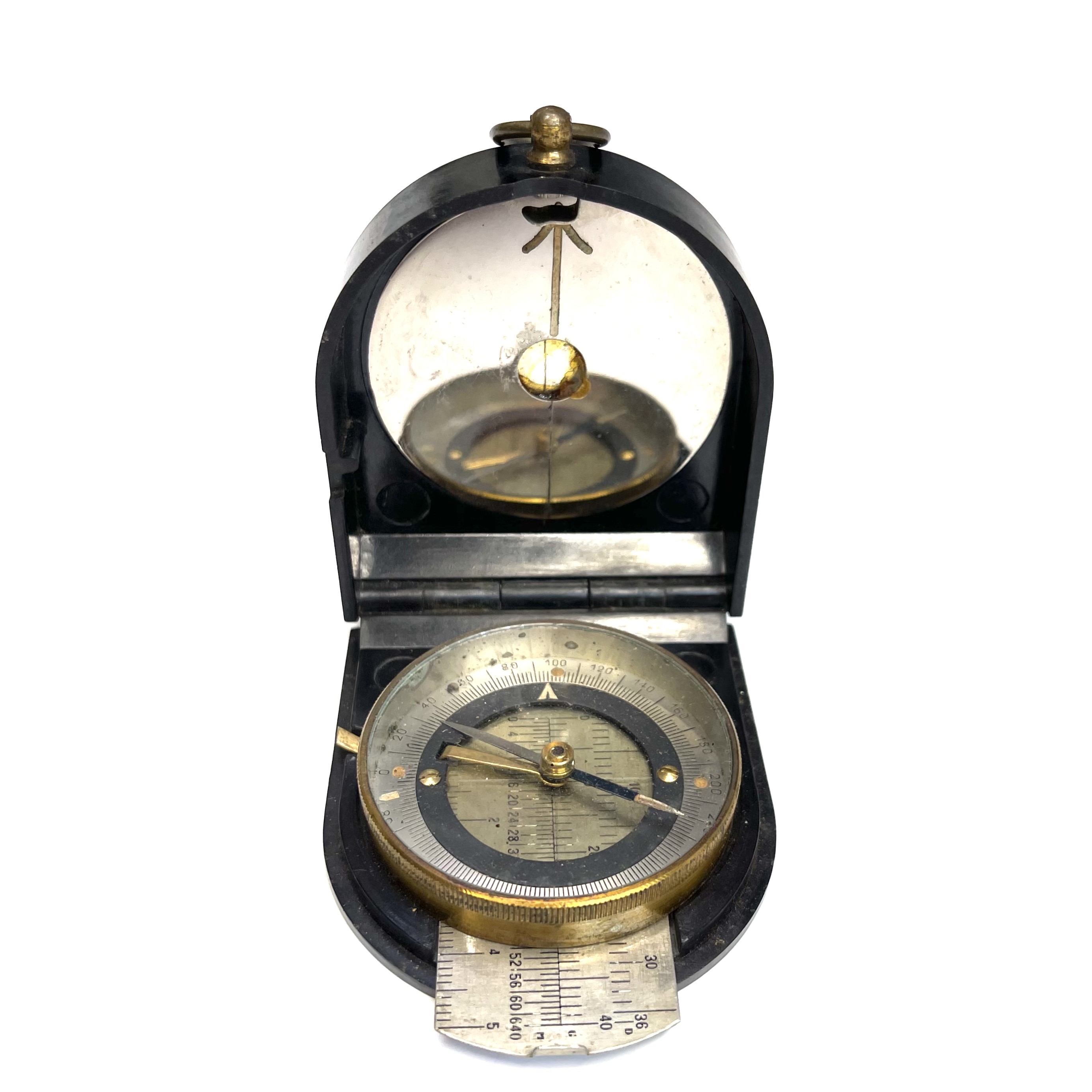 Lot 272 - A WWII era bakelite compass with slide out