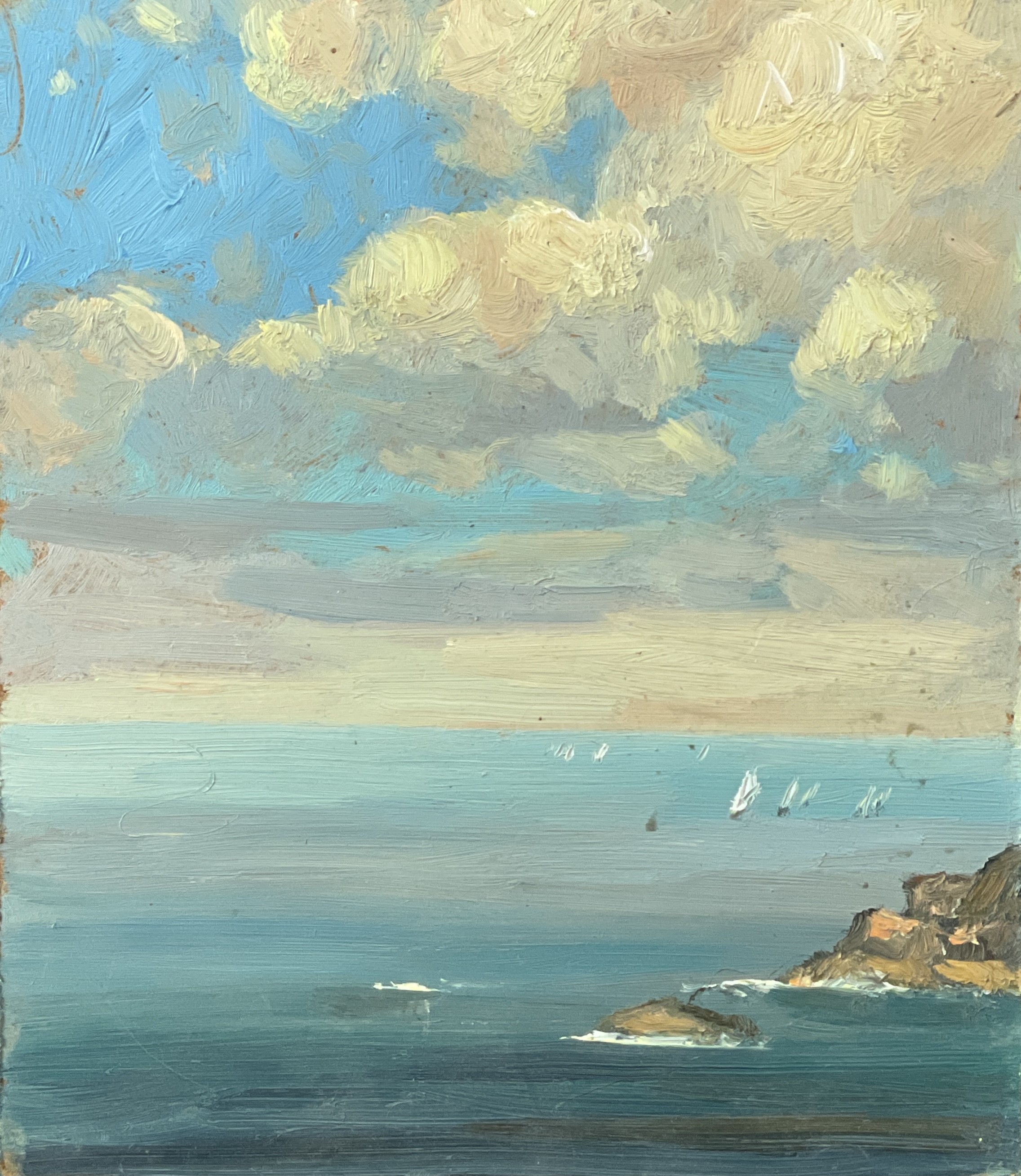 Lot 41 - Bob VIGG (1932-2001) Cornish Coast Three