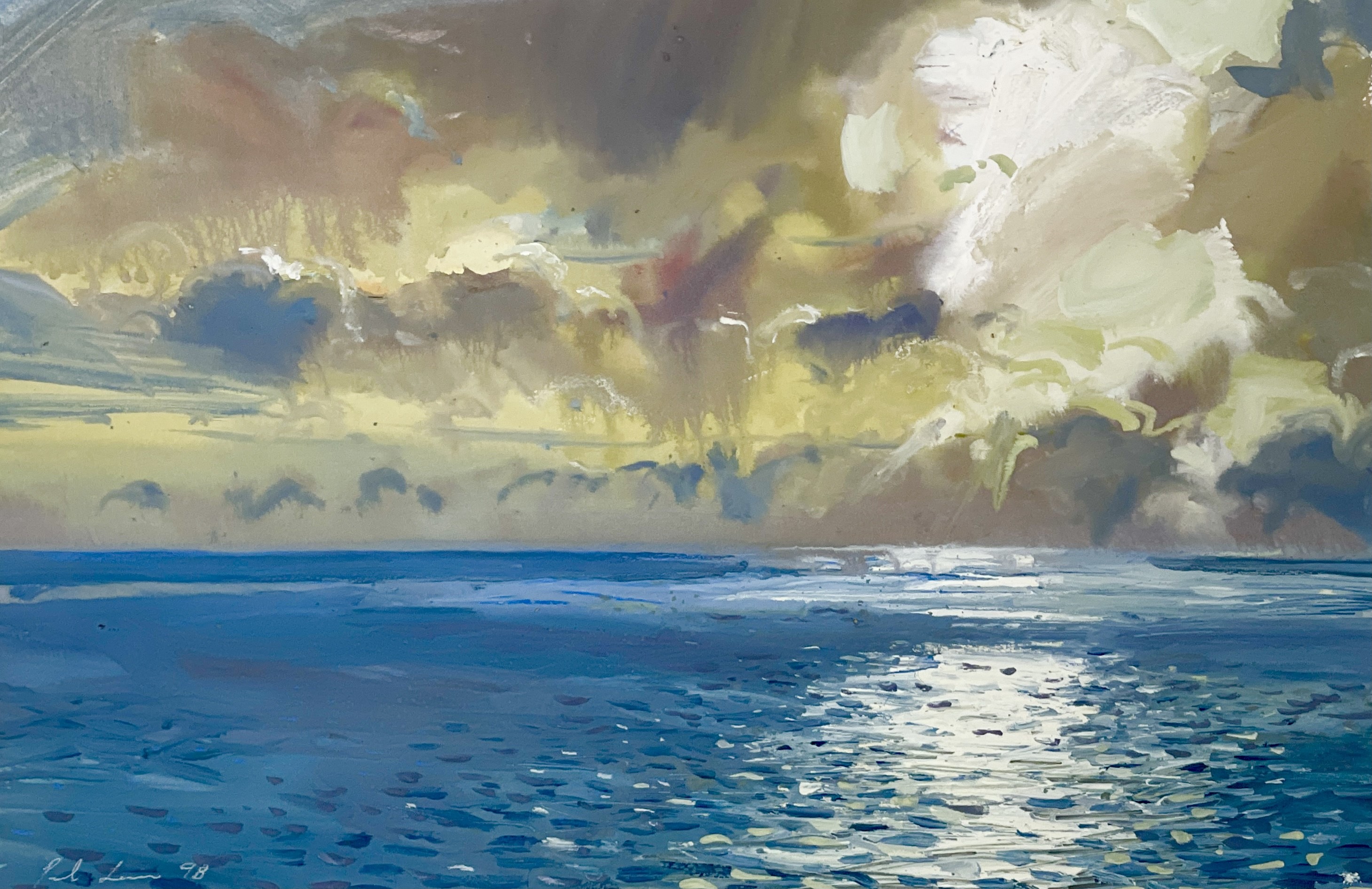 Lot 254 - Paul LEWIN (1967) Nanven Sunset Mixed media