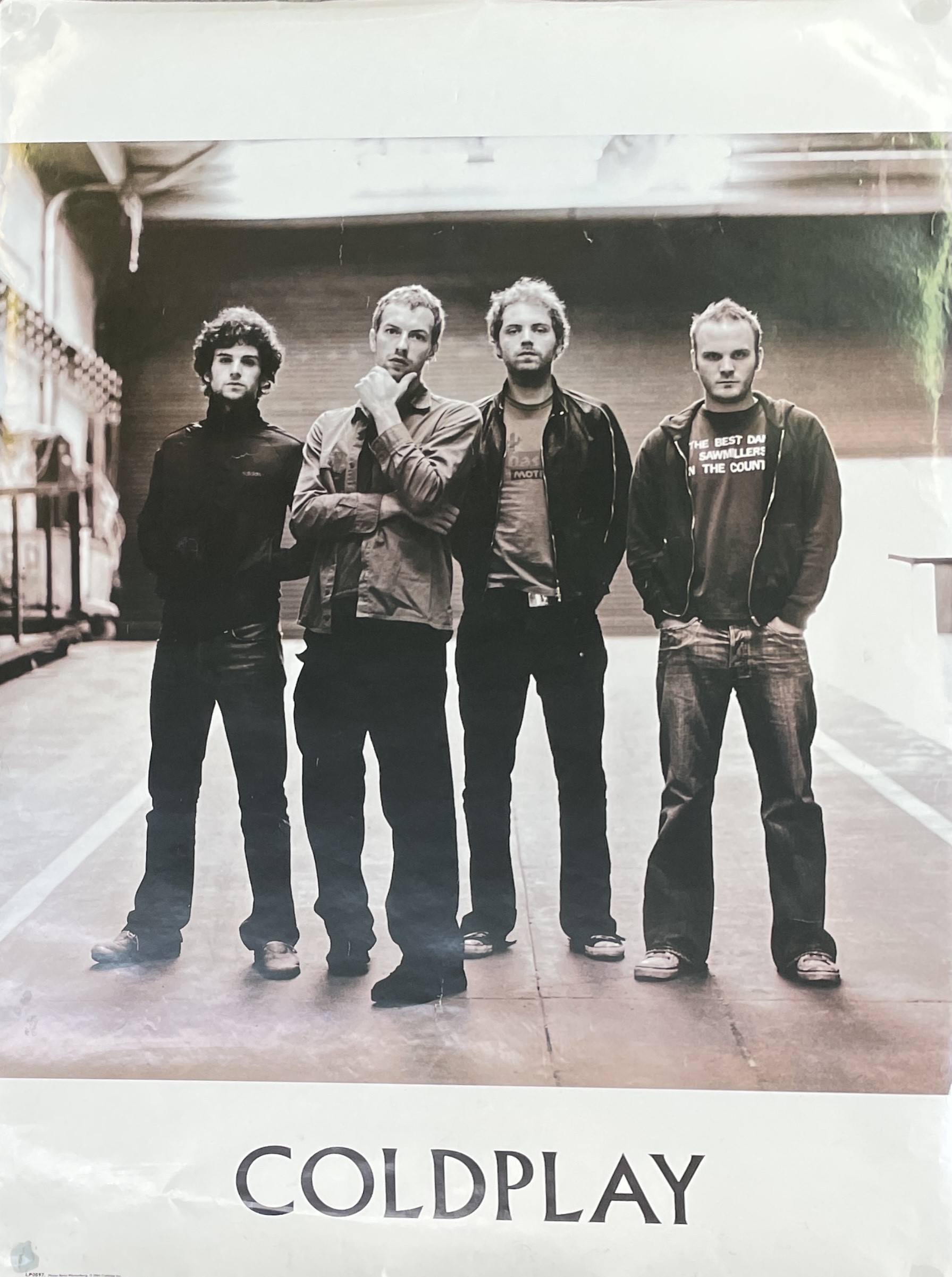 Lot 942 - Coldplay Autograph. An advertising display
