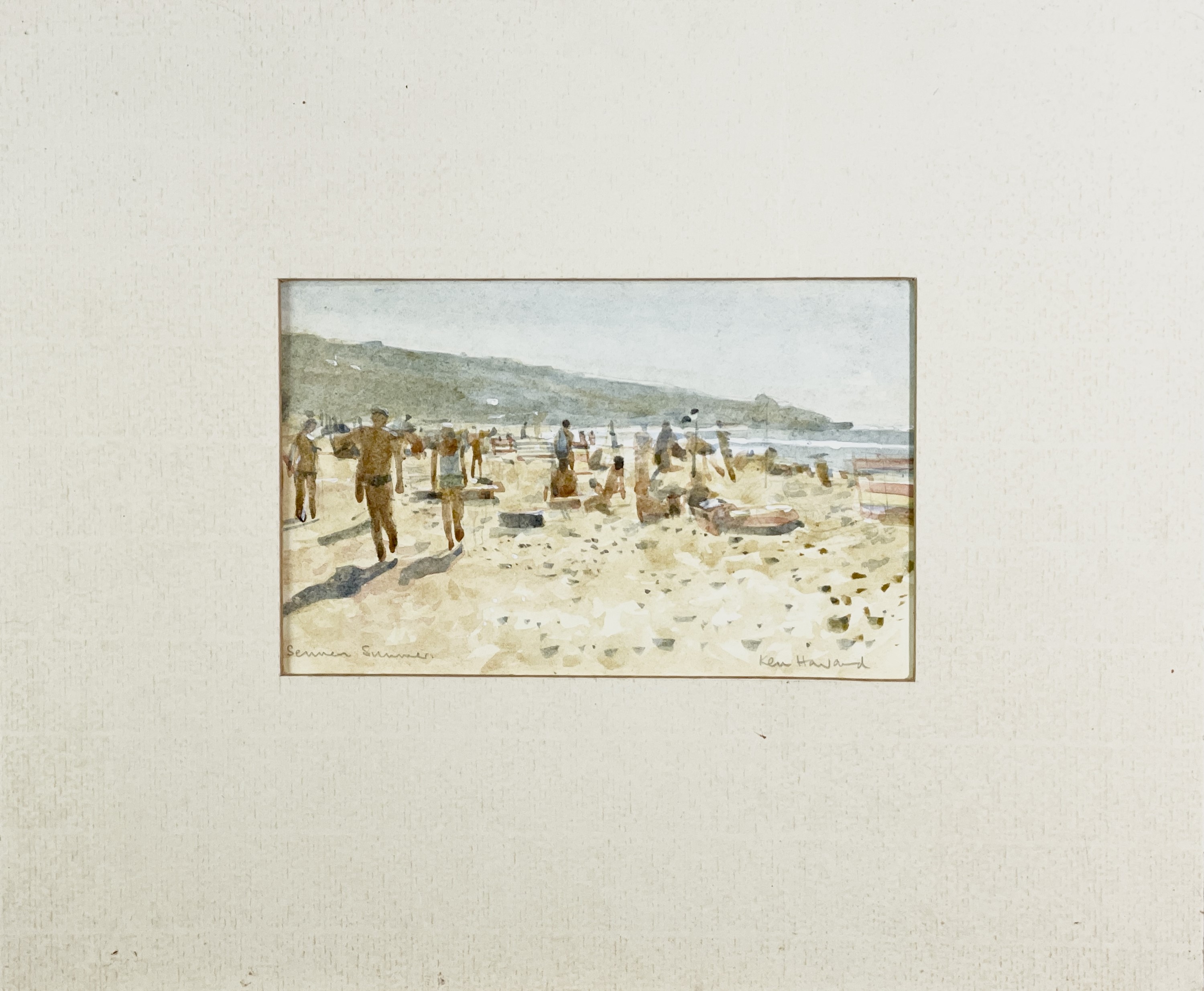 Lot 36 - Ken HOWARD (1932) Sennen Summer Watercolour