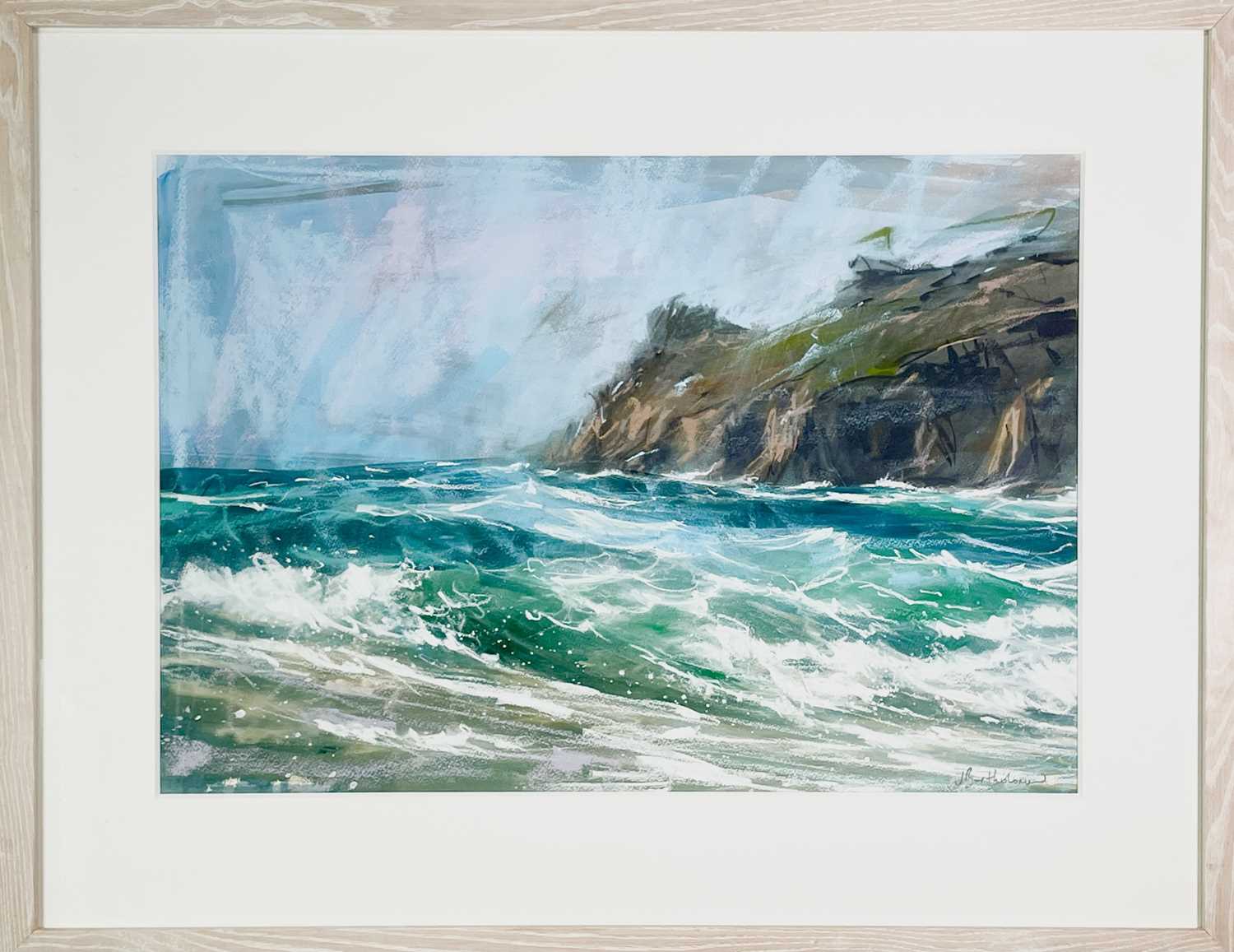 Lot 776 - James BARTHOLOMEW (1970) Coastal Scene Mixed