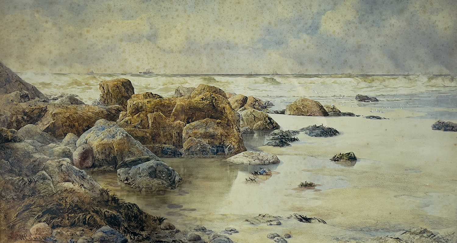 Lot 646 - William CASLEY (1867-1921) Low Tide