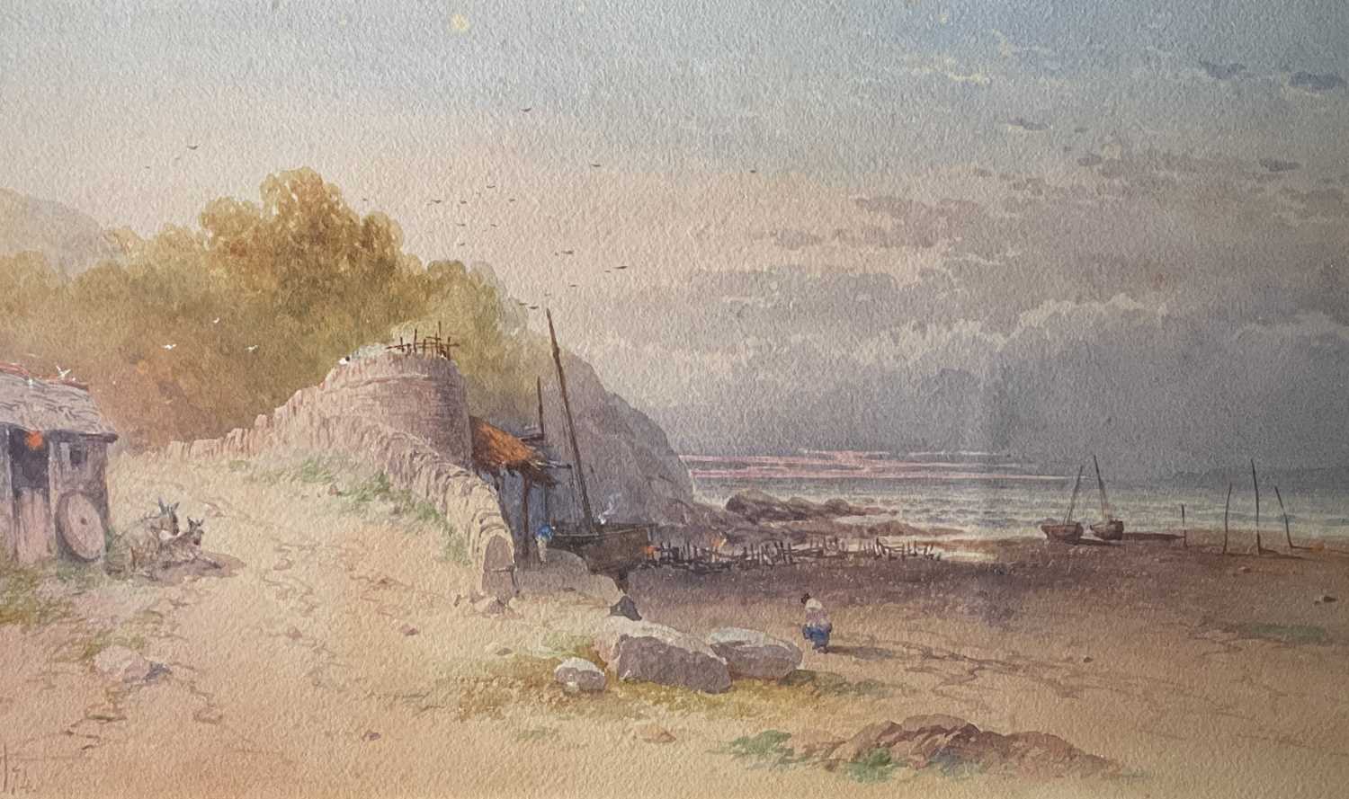 Lot 550 - William CALLOW (1812-1908) Fishing Beach