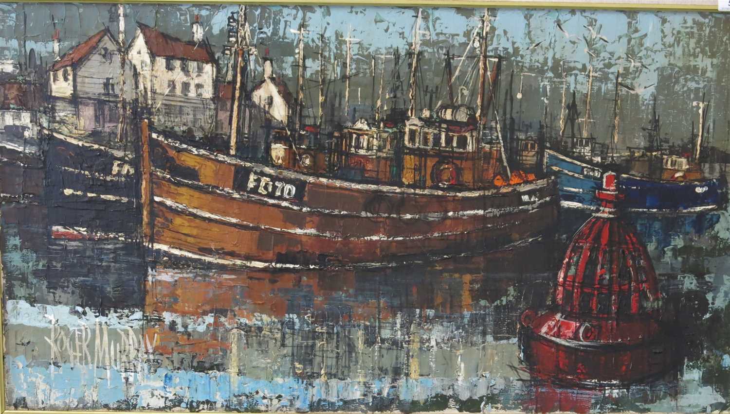 Lot 596 - Roger MURRAY (British, 20th Century) Fishing