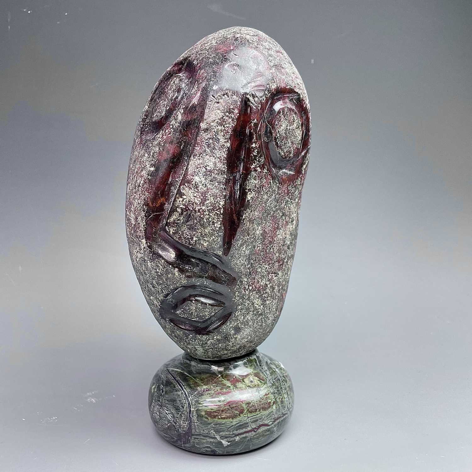 Lot 212 - Follower of Max Barrett A carved serpentine