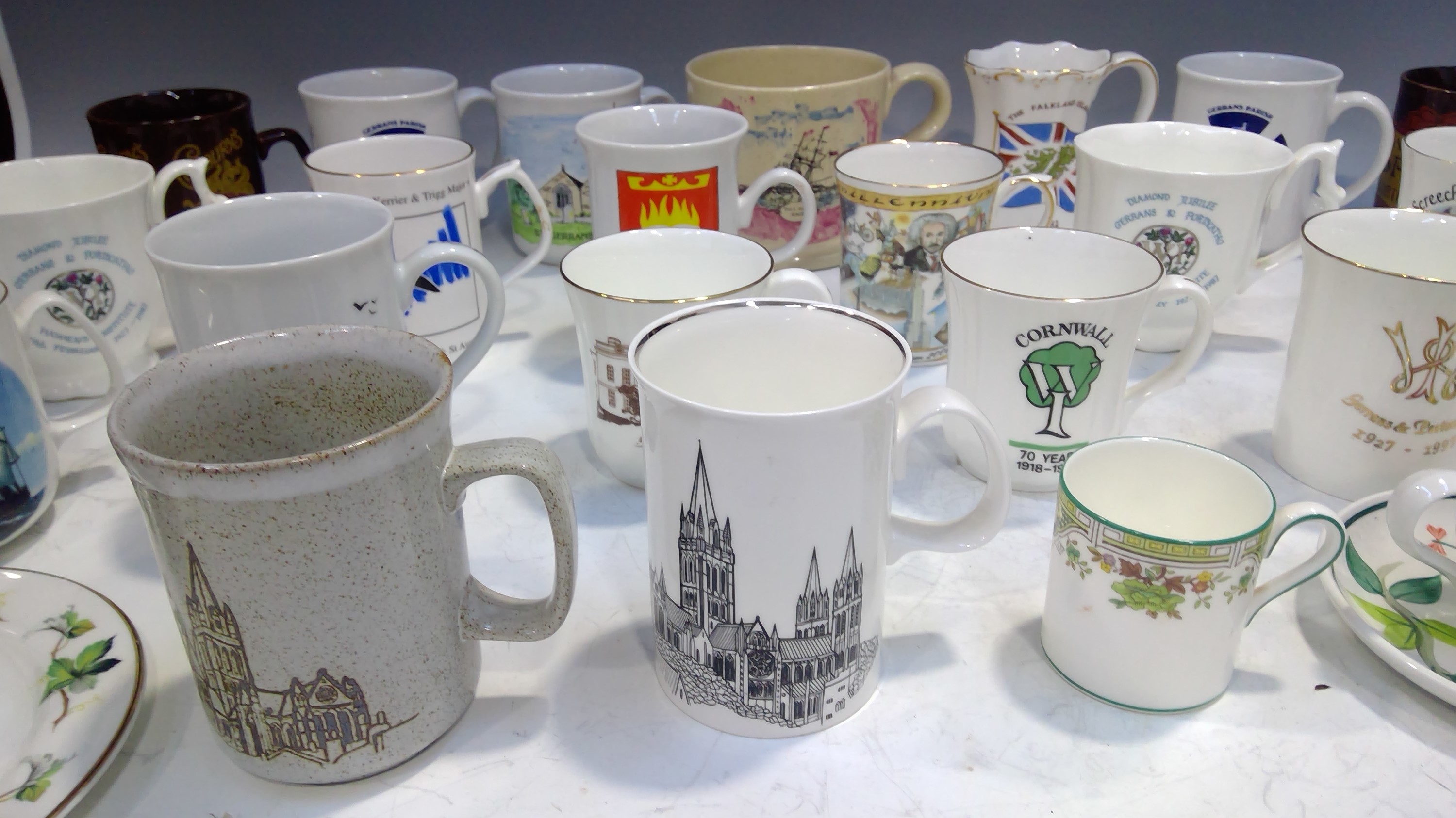 Lot 102 - Collection of Commemorative Cups. Nearly all