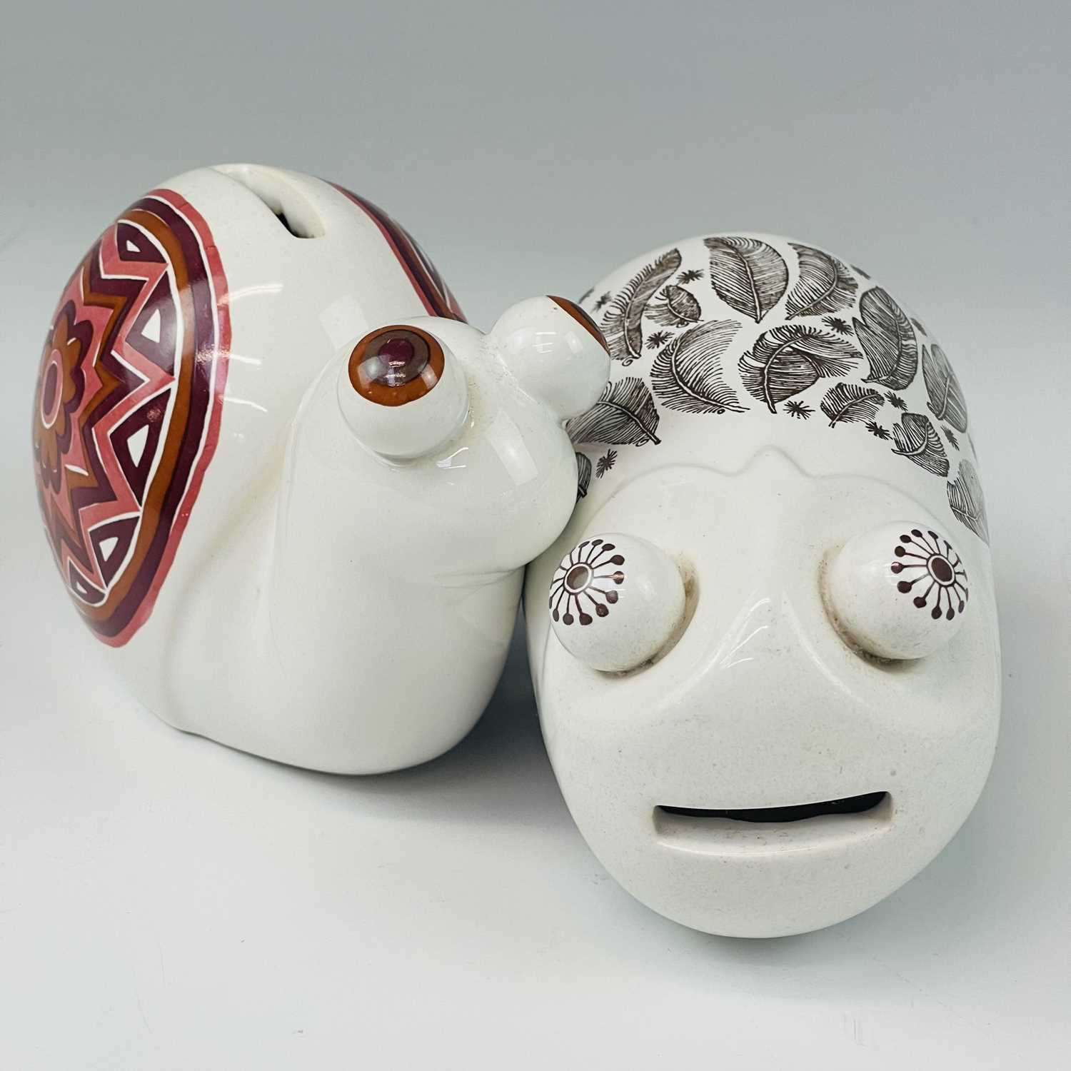 Lot 1003 - Carlton ware novelty money boxes together