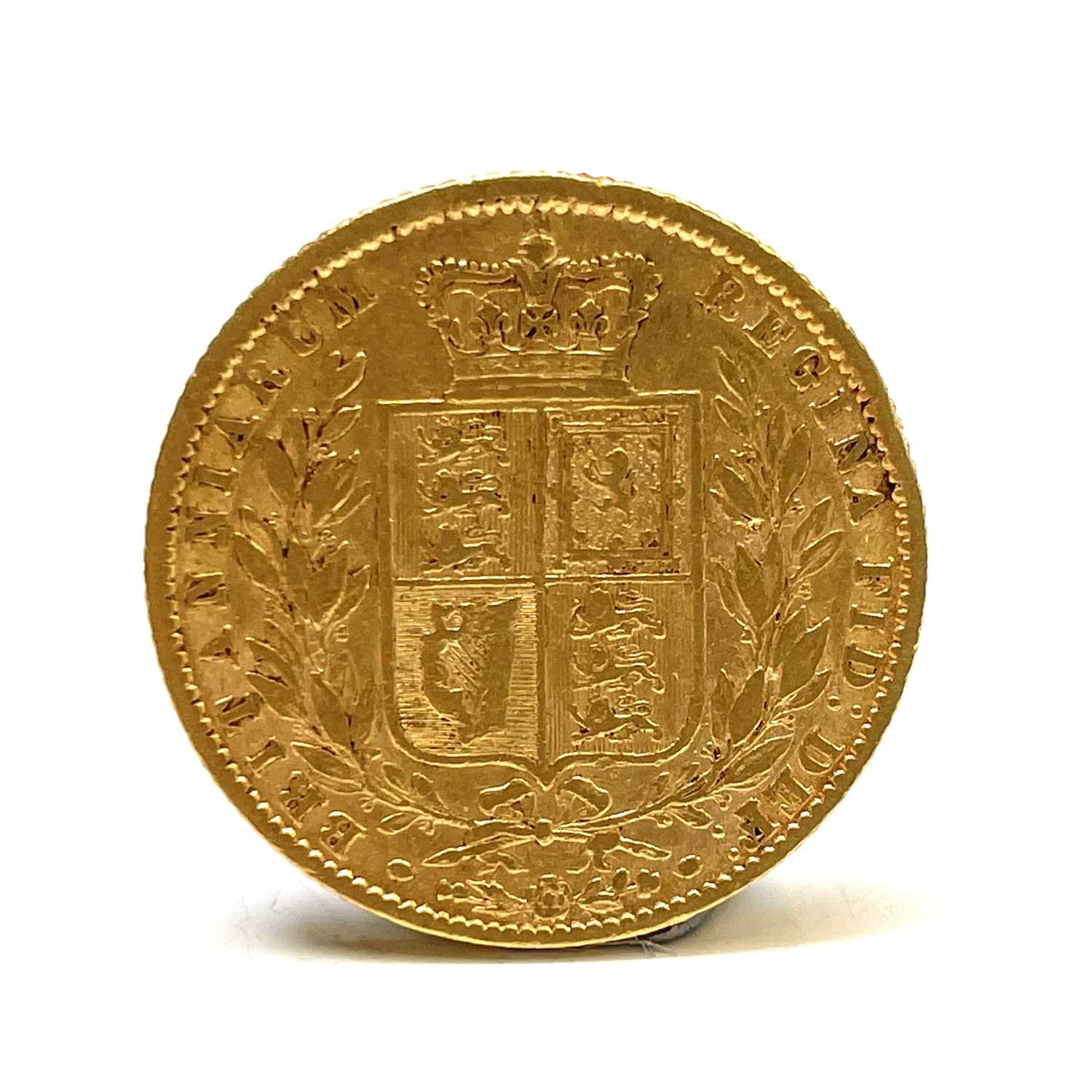 Lot 148 - Victorian Shield Back Sovereign. An 1860