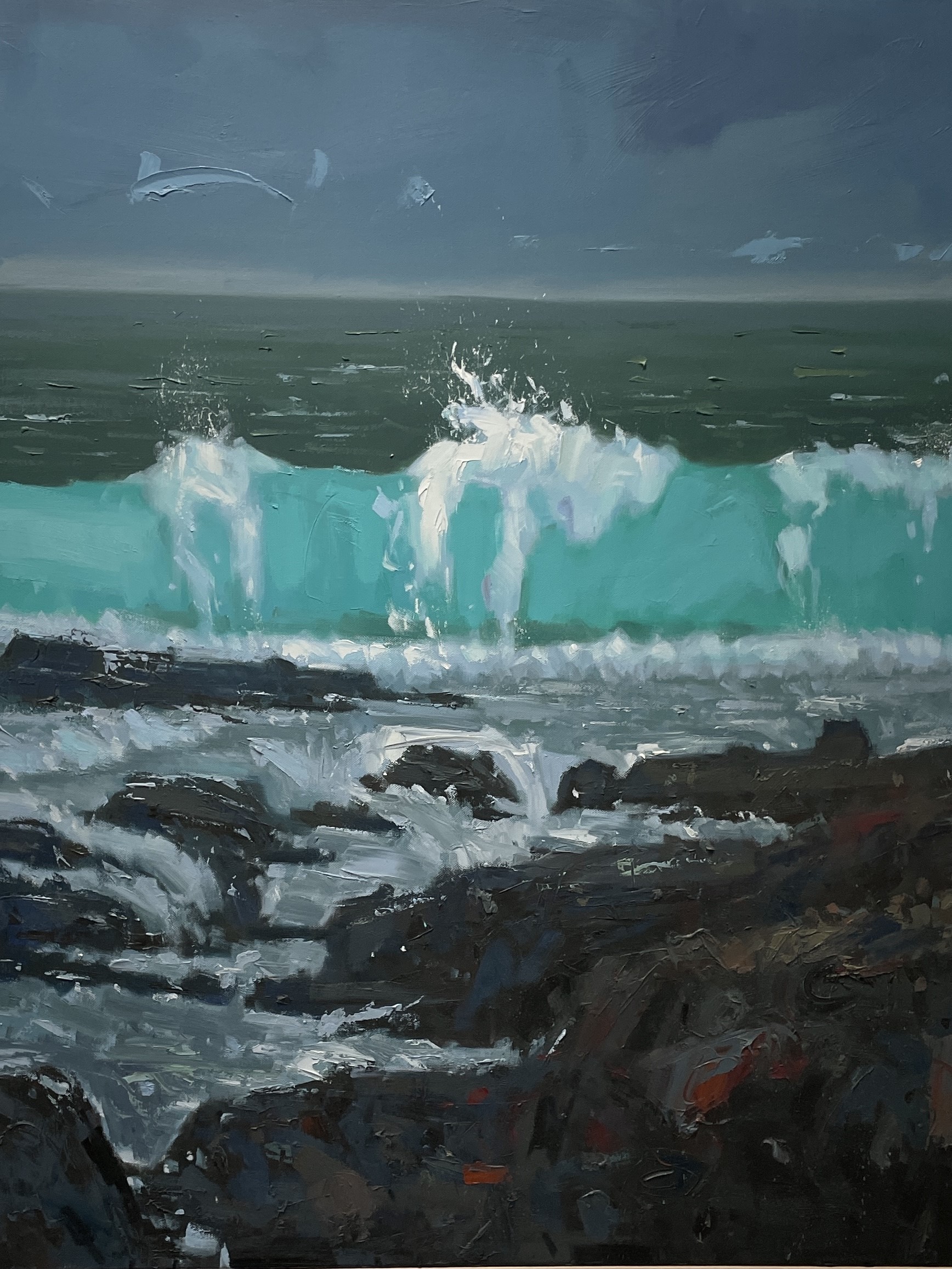 Lot 478 - Gary LONG (1945) Bright Glow Oil on canvas