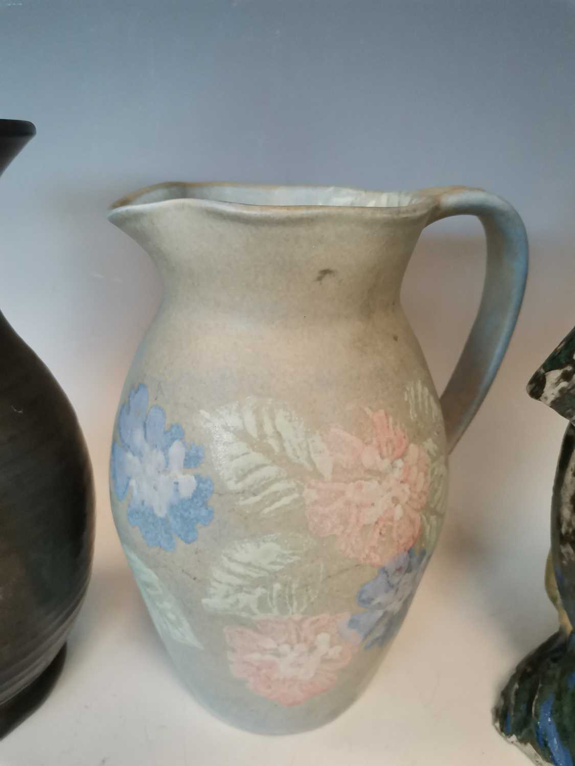 Lot 38 - A Carol Wynne Conwy Pottery jug, a Prinknash
