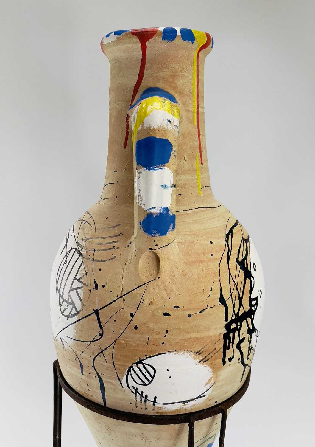 Lot 159 - Tony "Doc" SHIELS (1938) Painted Amphora