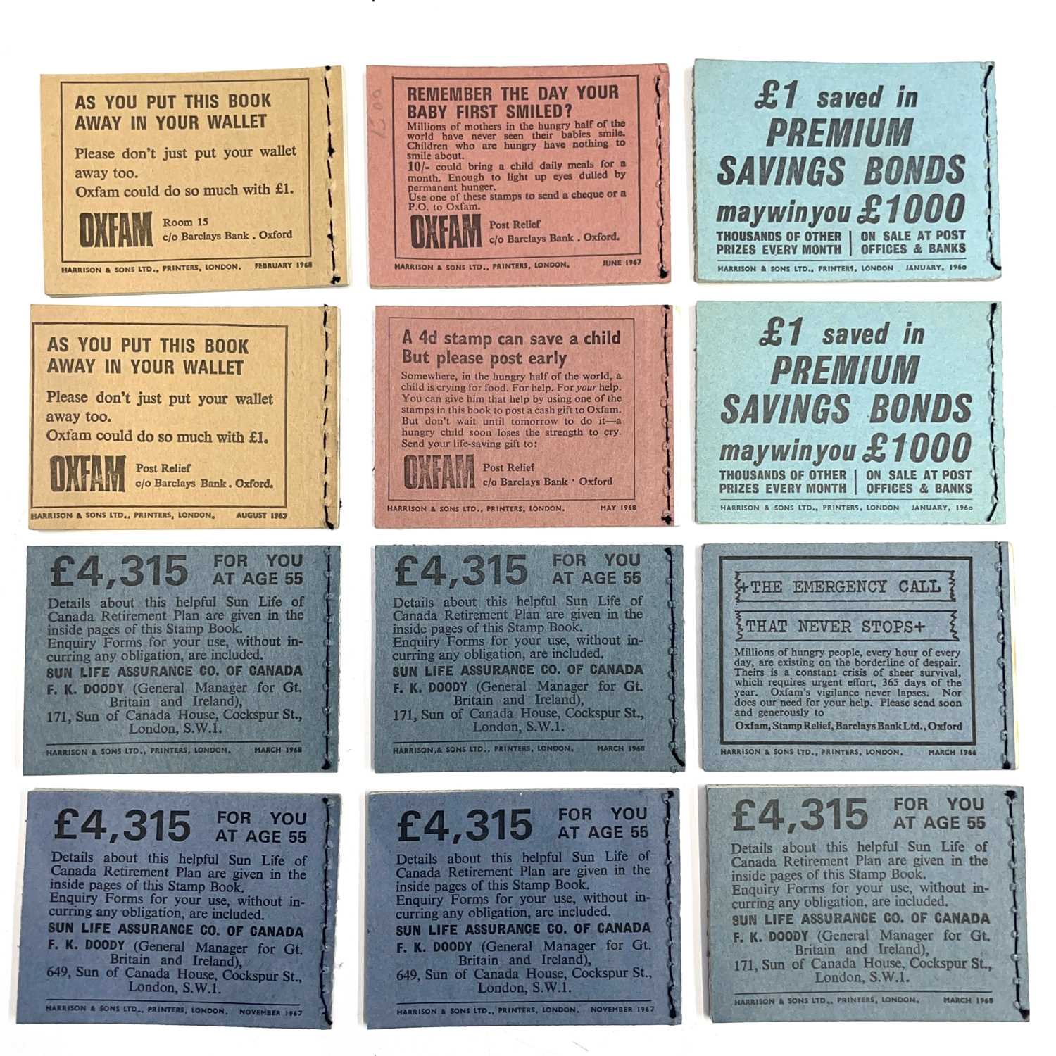 Lot 337 - G.B Pre-Decimal Booklets. 1960's stamp