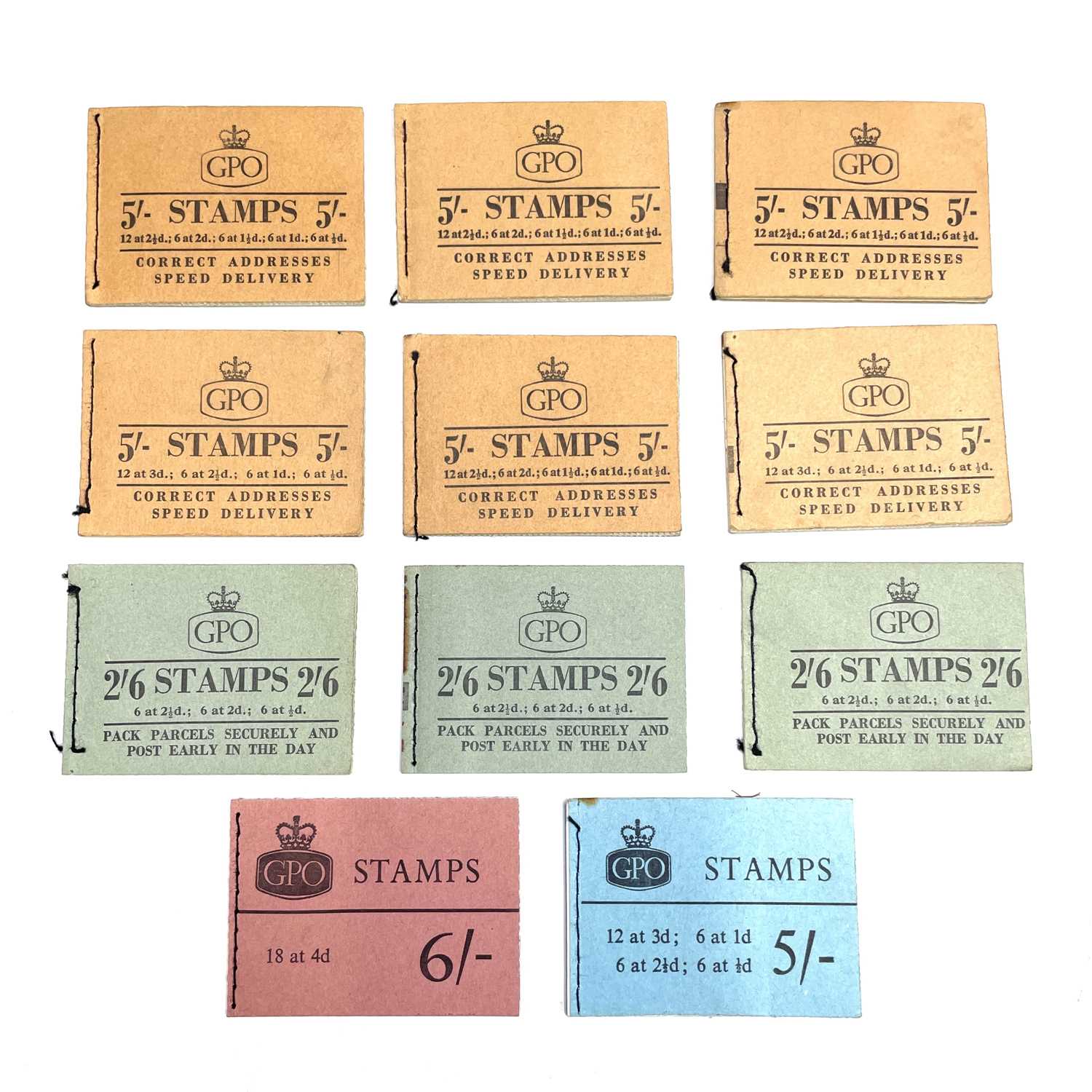Lot 341 - G.B Pre-Decimal Booklets. 1950/60's stamp