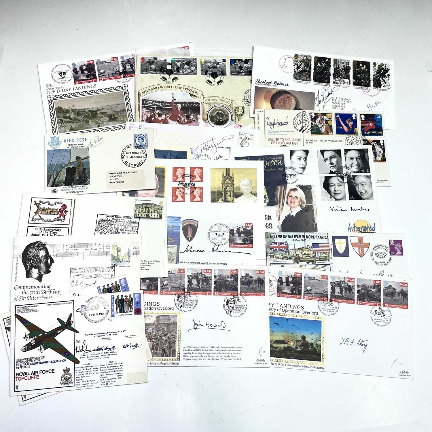 Lot 345 - Signed Covers. Mixed lot of covers