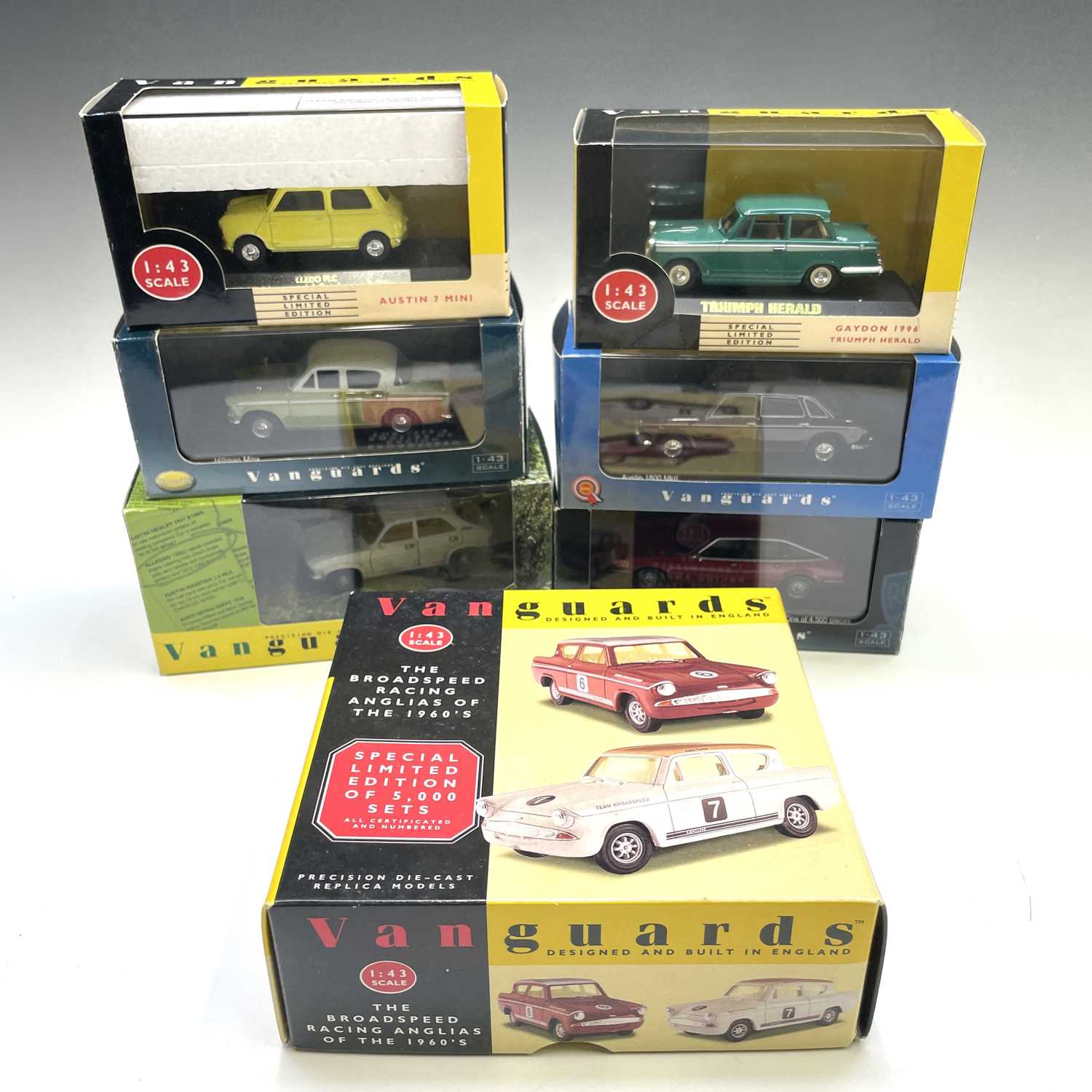 Lot 666 - Vanguard Cars (x6) and 1 Double Boxed Sets.