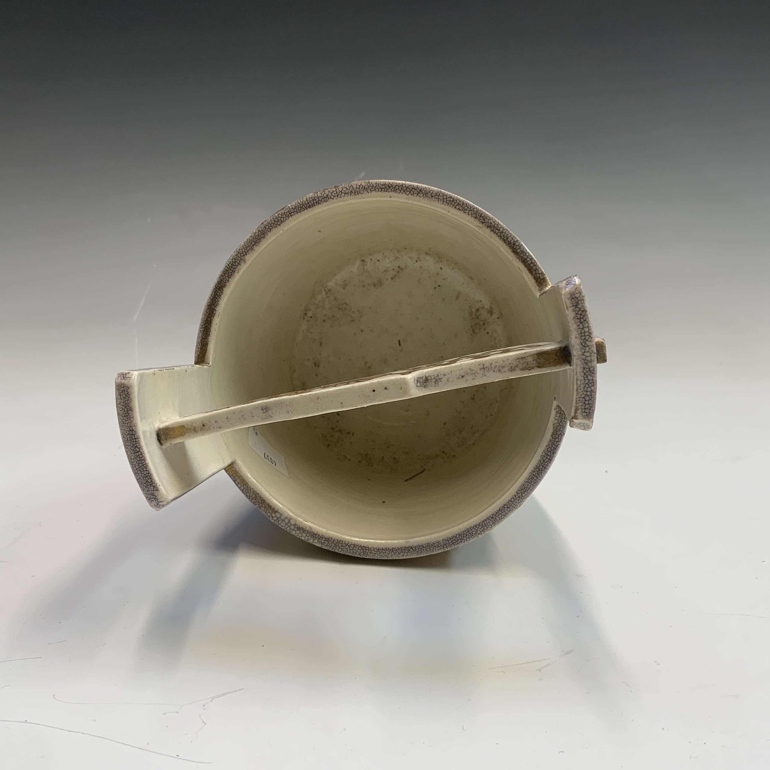 Lot 584 - A Japanese Satsuma pottery pail, circa 1930,