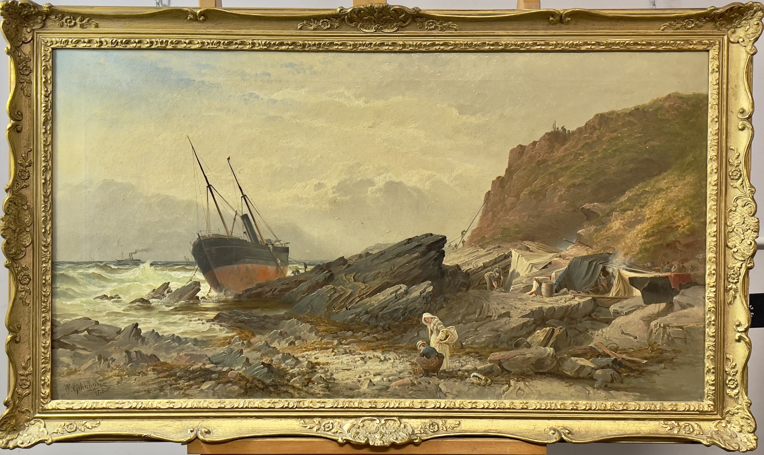 Lot 657 - William GIBBONS (act.1858-1892) The ship