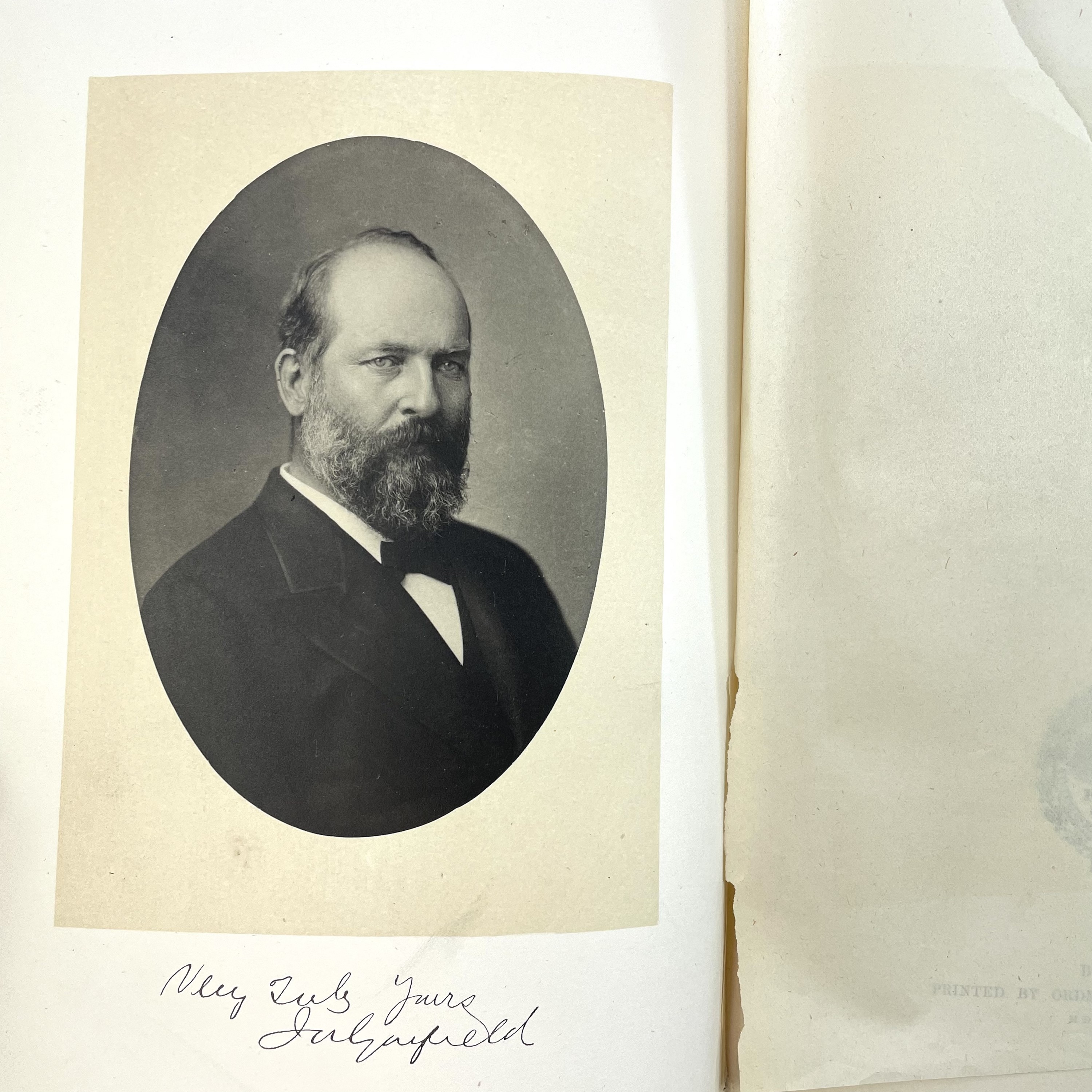 Lot 1038 - 'A Memorial of James Abram Garfield from